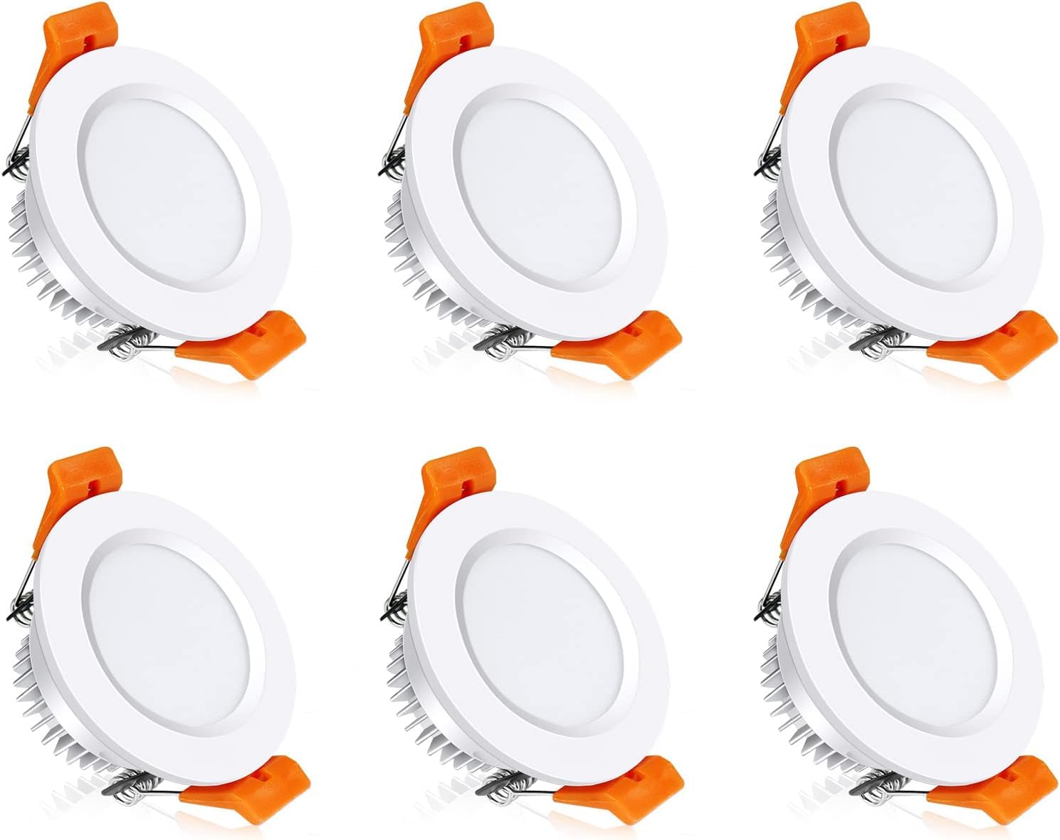 Snapklik.com : 6 Pack 2 Inch LED Recessed Lighting, Downlight Dimmable ...