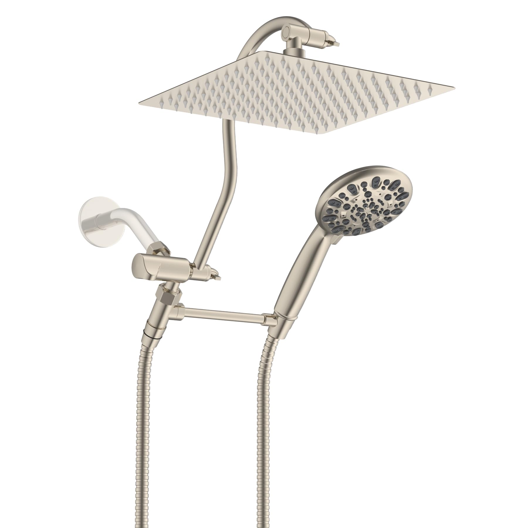 All Metal Shower Head with Brass Shower Head Holder, 10'' High Pressure ...