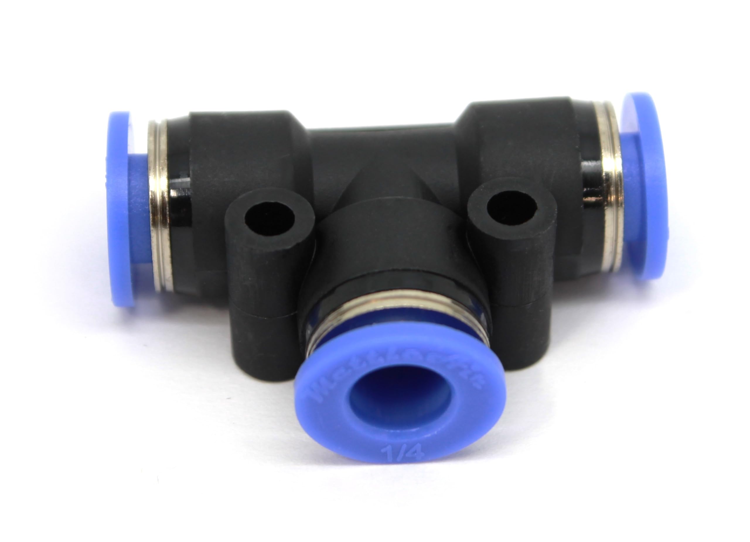 Push To Connect Tee T Union Fitting 1/4" OD: Push To Connect Tube ...