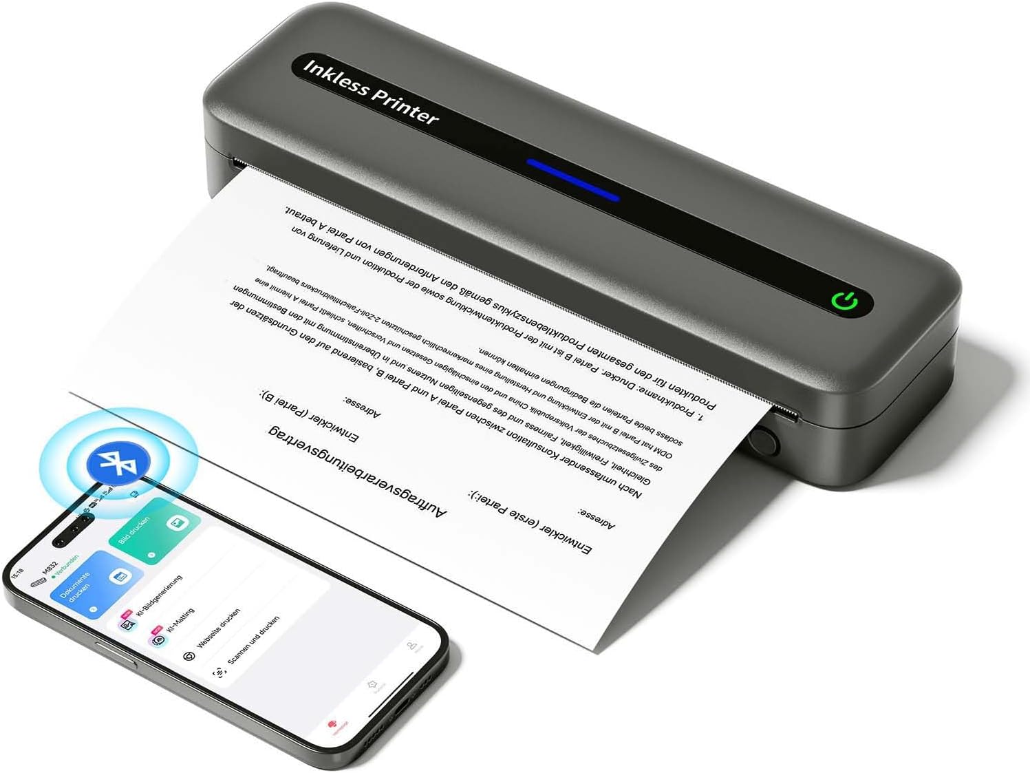 Amazon.com: Phomemo M08F Pro Portable Printers Wireless Travel ...