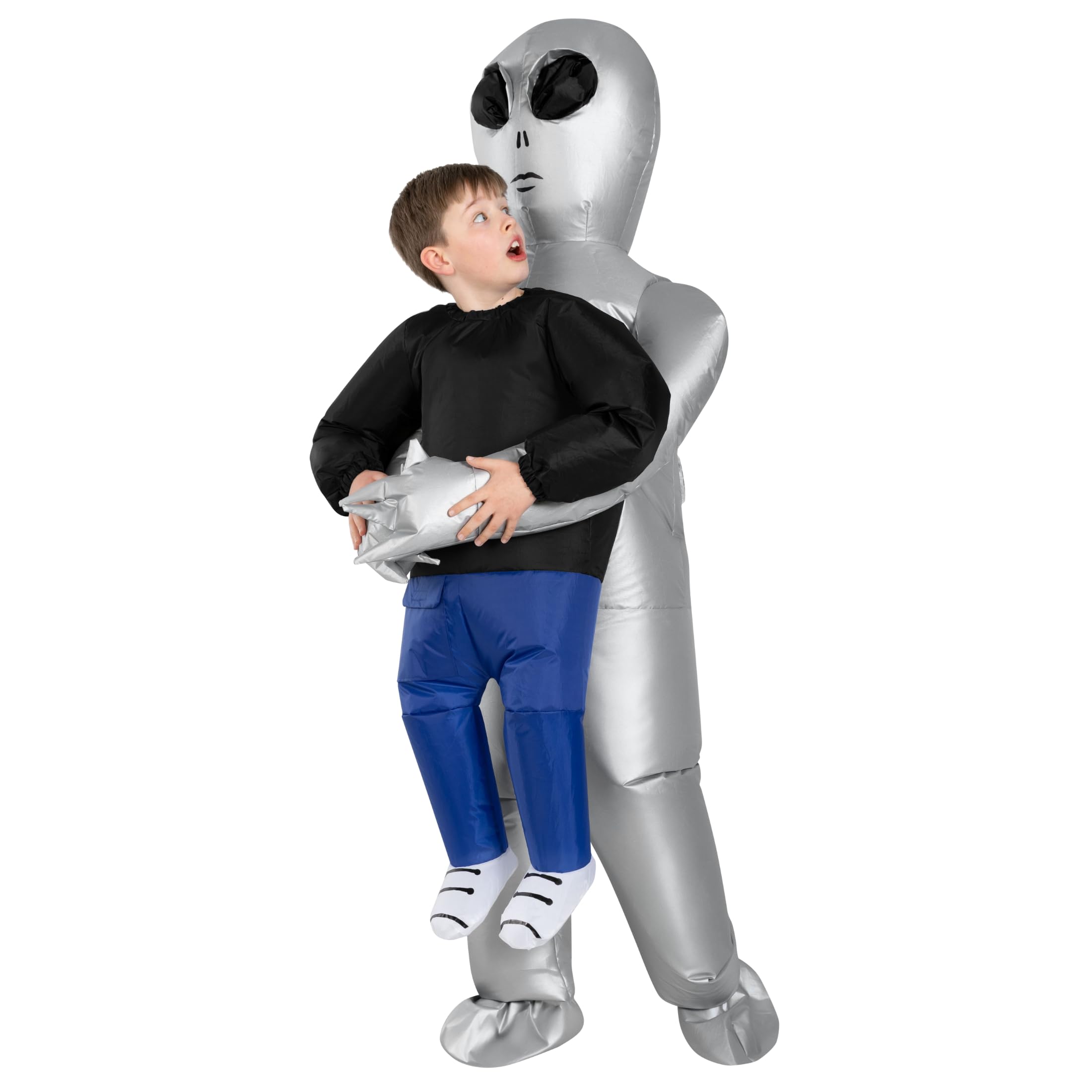 Snapklik.com : Silver Kids Alien Costume, Alien Inflatable Costumes For ...