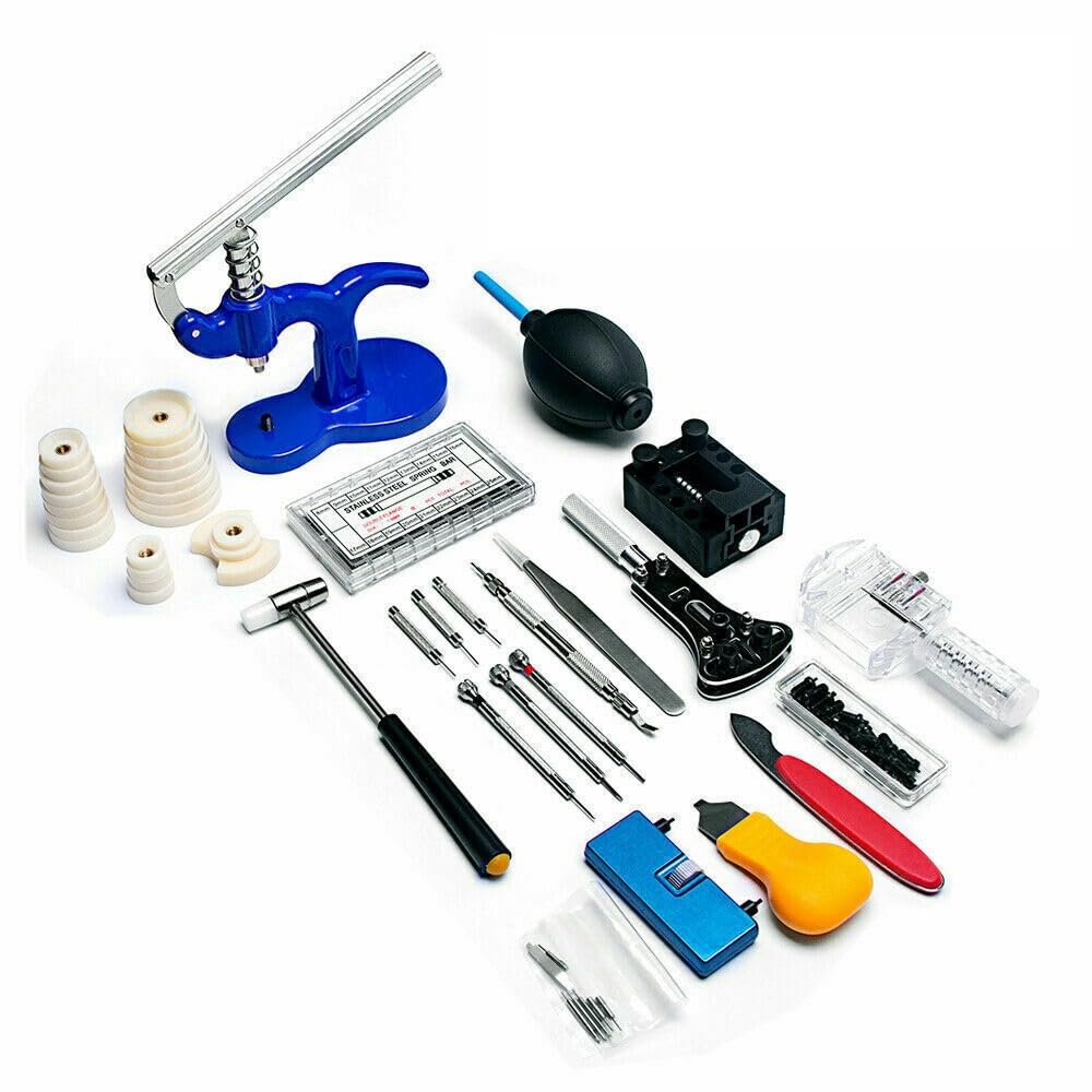 XJYMCOM Watch Press Set Watch Repair Tool Kit Watch Back Case Closer ...