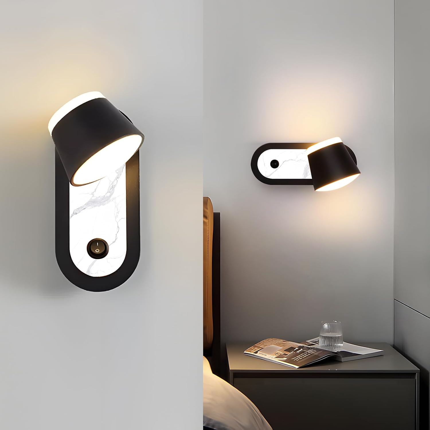 YATAI Modern Style Rotatable LED 7W Wall Mounted Lamps with Switch Home ...