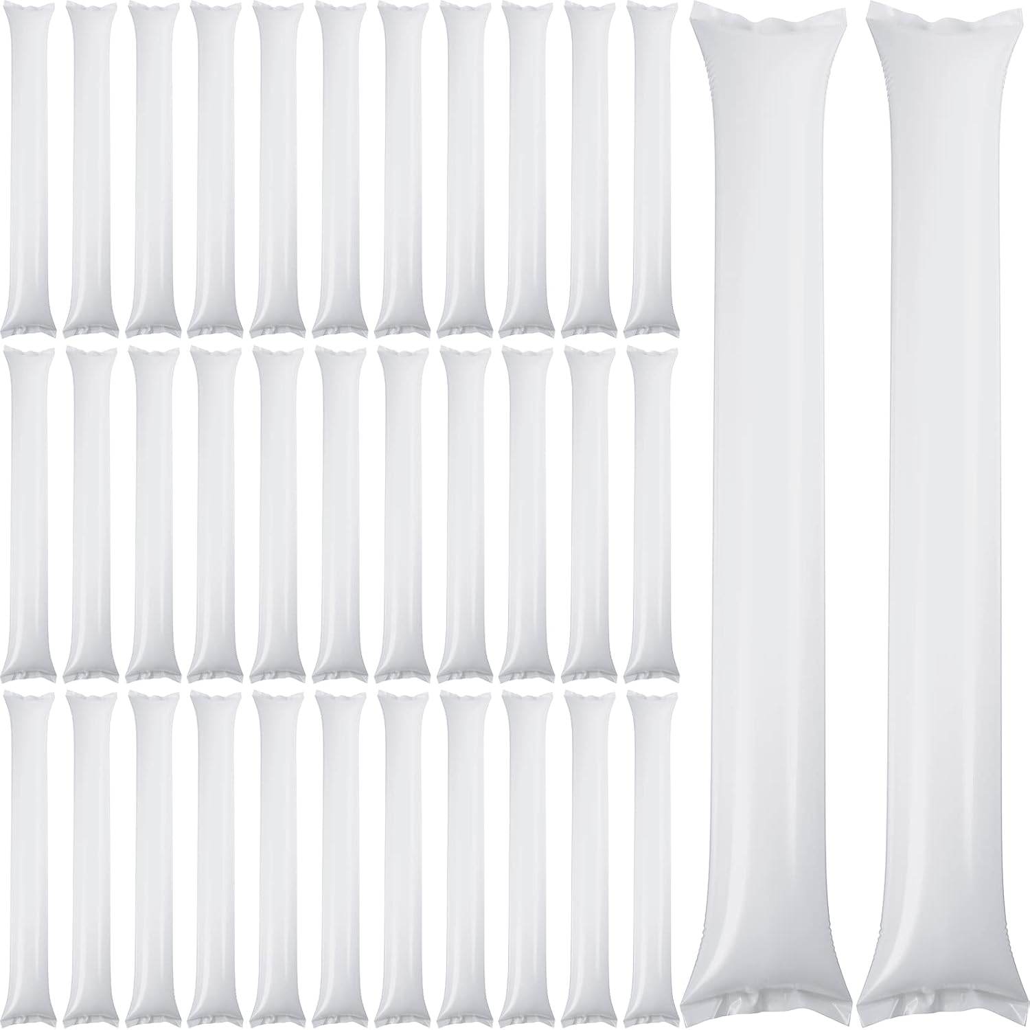 Amazon.com: Thunder 150 Pcs White Sticks Team Spirit Boom Sticks ...