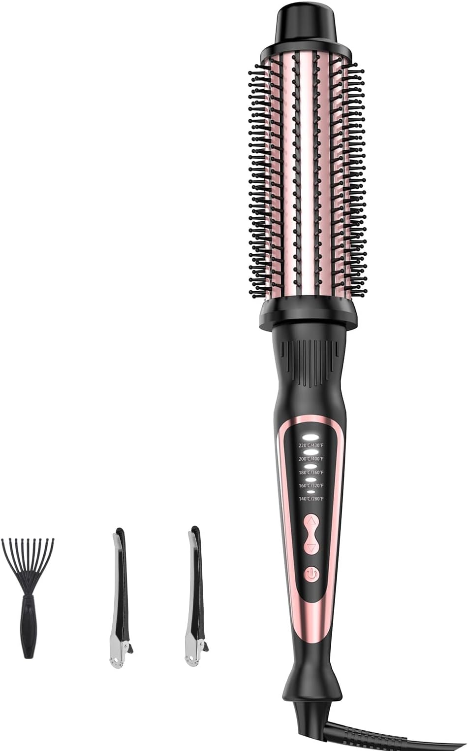 Amazon.com: Ionic Thermal Brush Curling Iron Brush Heat Hair Curling ...