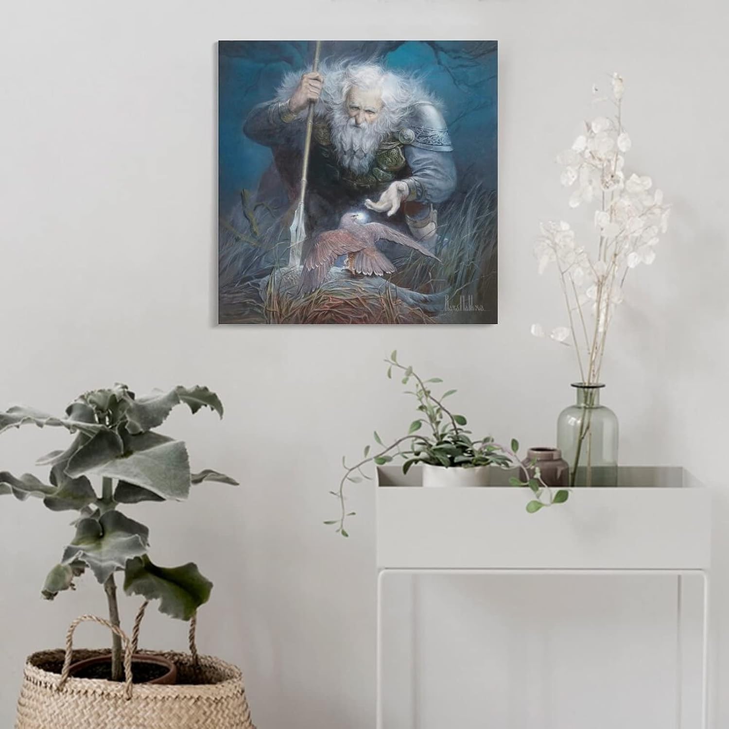 Odin And The Eagle Posters Myths and Legends Odin – Lienzo de arte para ...