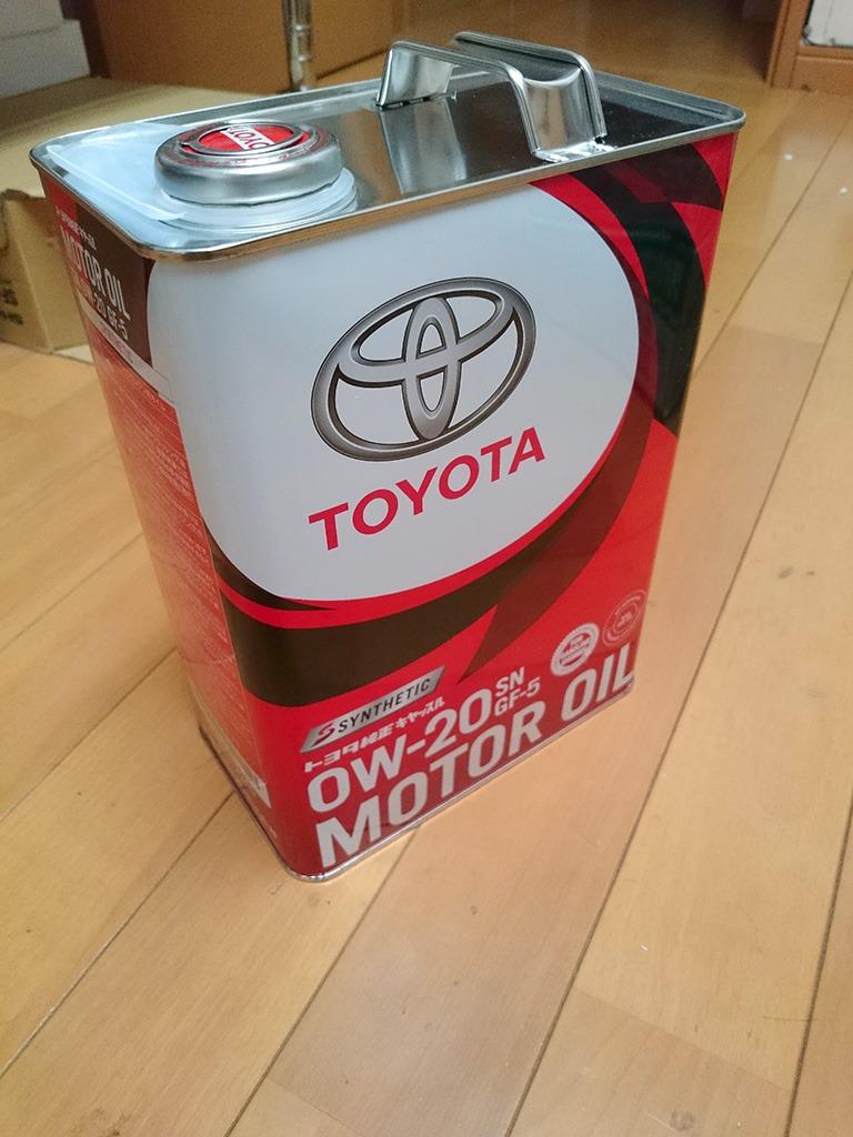 Amazon | TOYOTA(トヨタ) エンジンオイル トヨタ純正 キヤッスルモーターオイル 0w-20 SN/GF-5 全合成油 4L ...