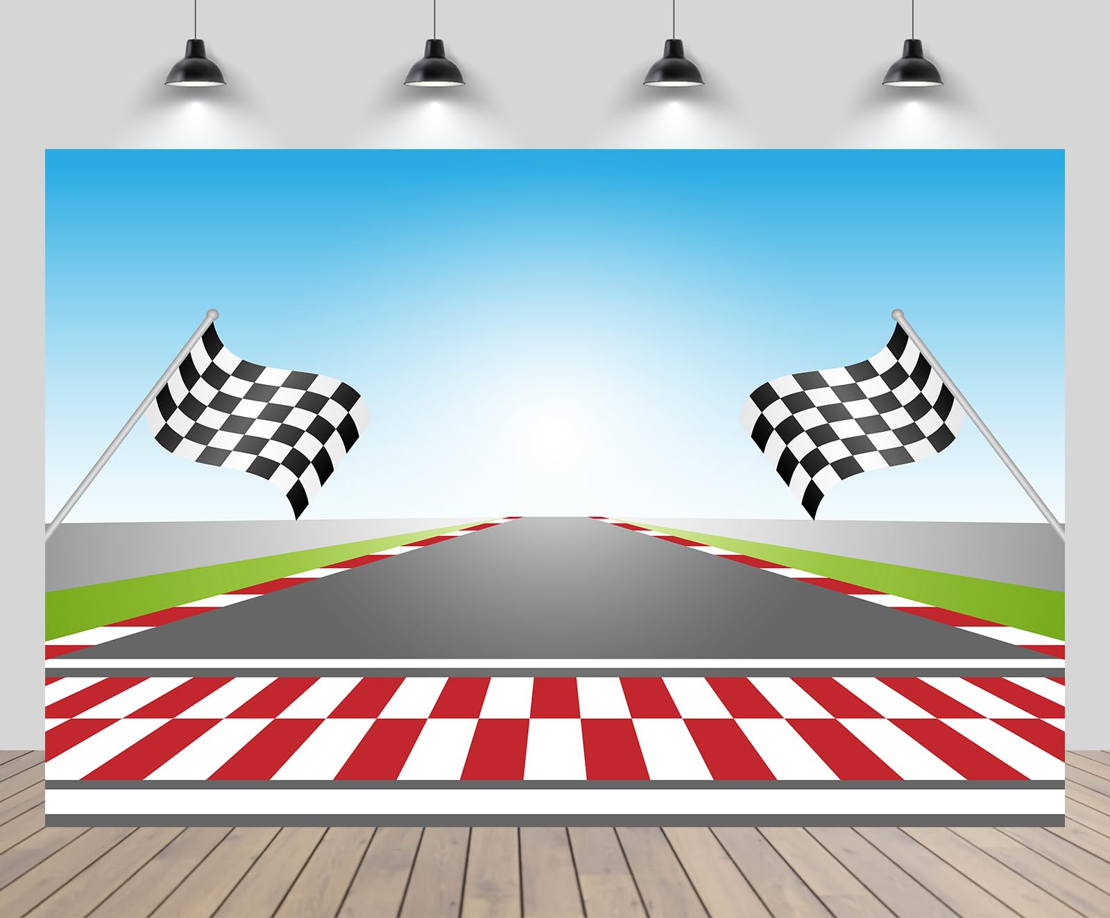 Car Racetrack Cartoon Backgrounds
