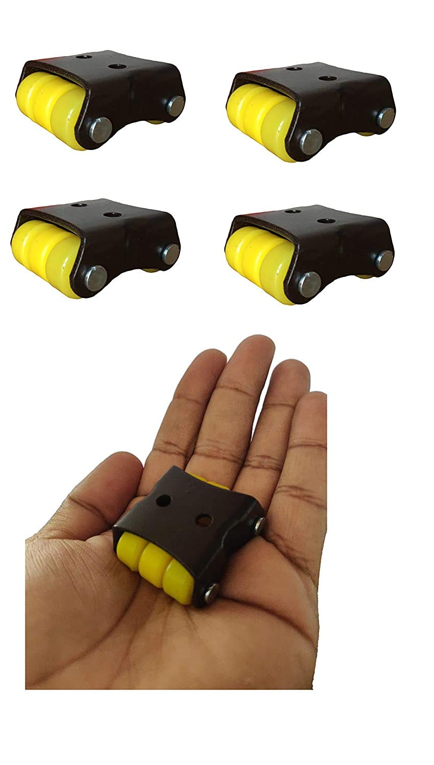 Buy Galaxy 4 x Small Fix Castor Wheel/Trolley Wheel/Moving Wheel/Wheels ...