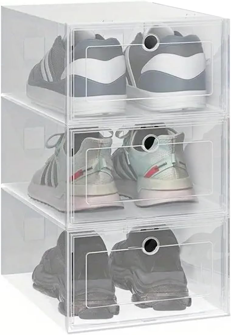 Primelife Plastic Stackable Cabinet Foldable Shoe Rack Container ...