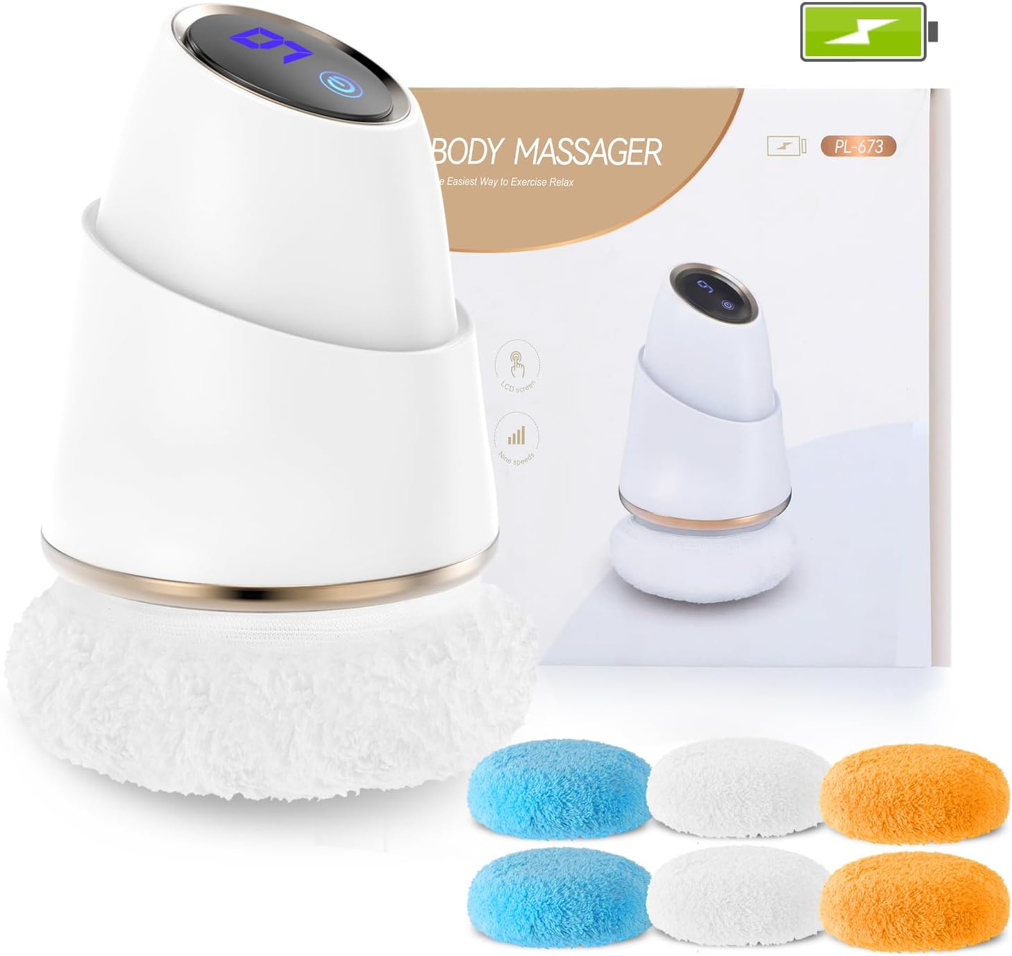 Amazon.com: Vibro Sculpt Original Body Sculpting Massager + Pro Pads ...