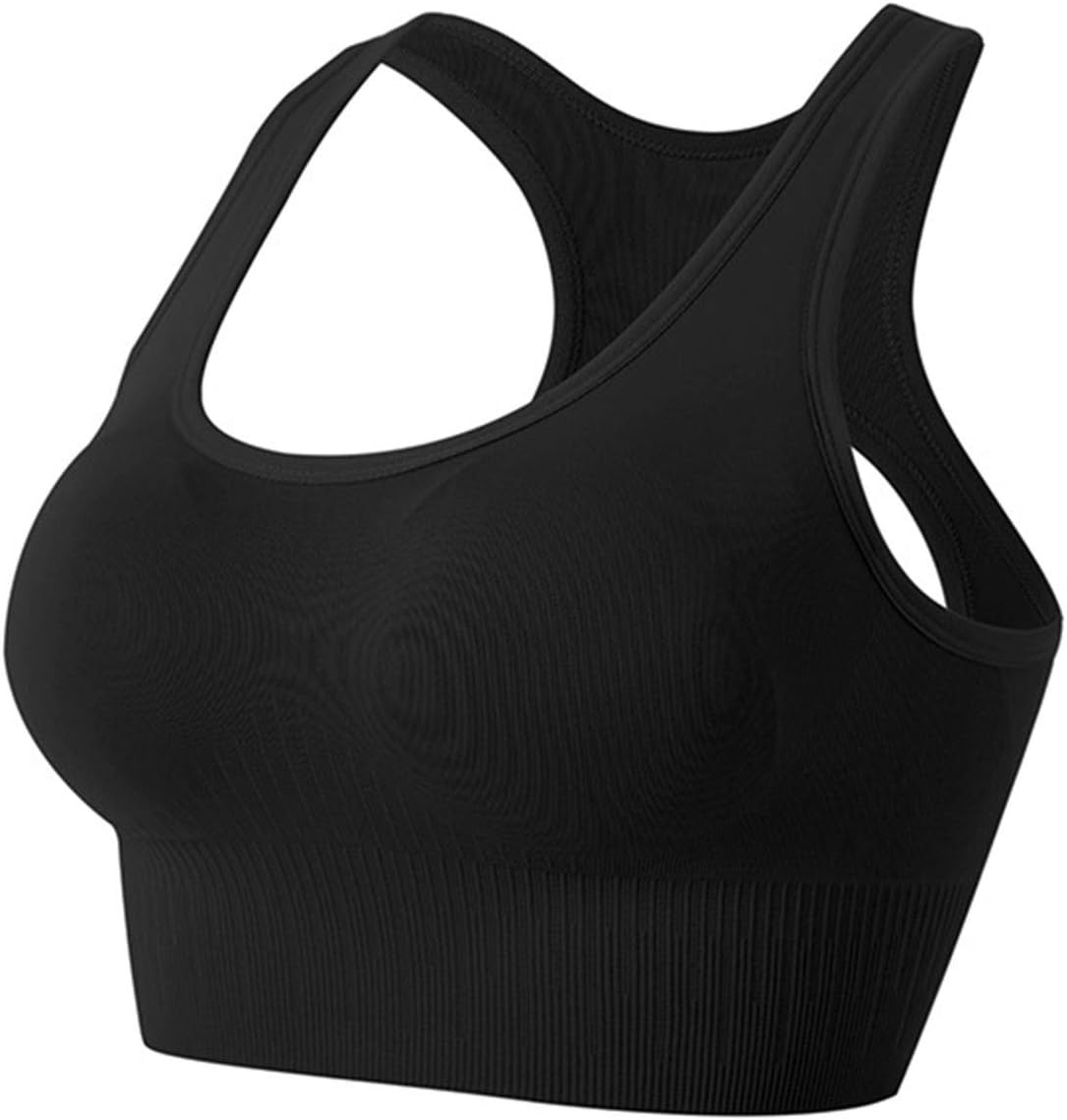GIJK Sujetadores deportivos para mujer, figura completa, soporte medio ...