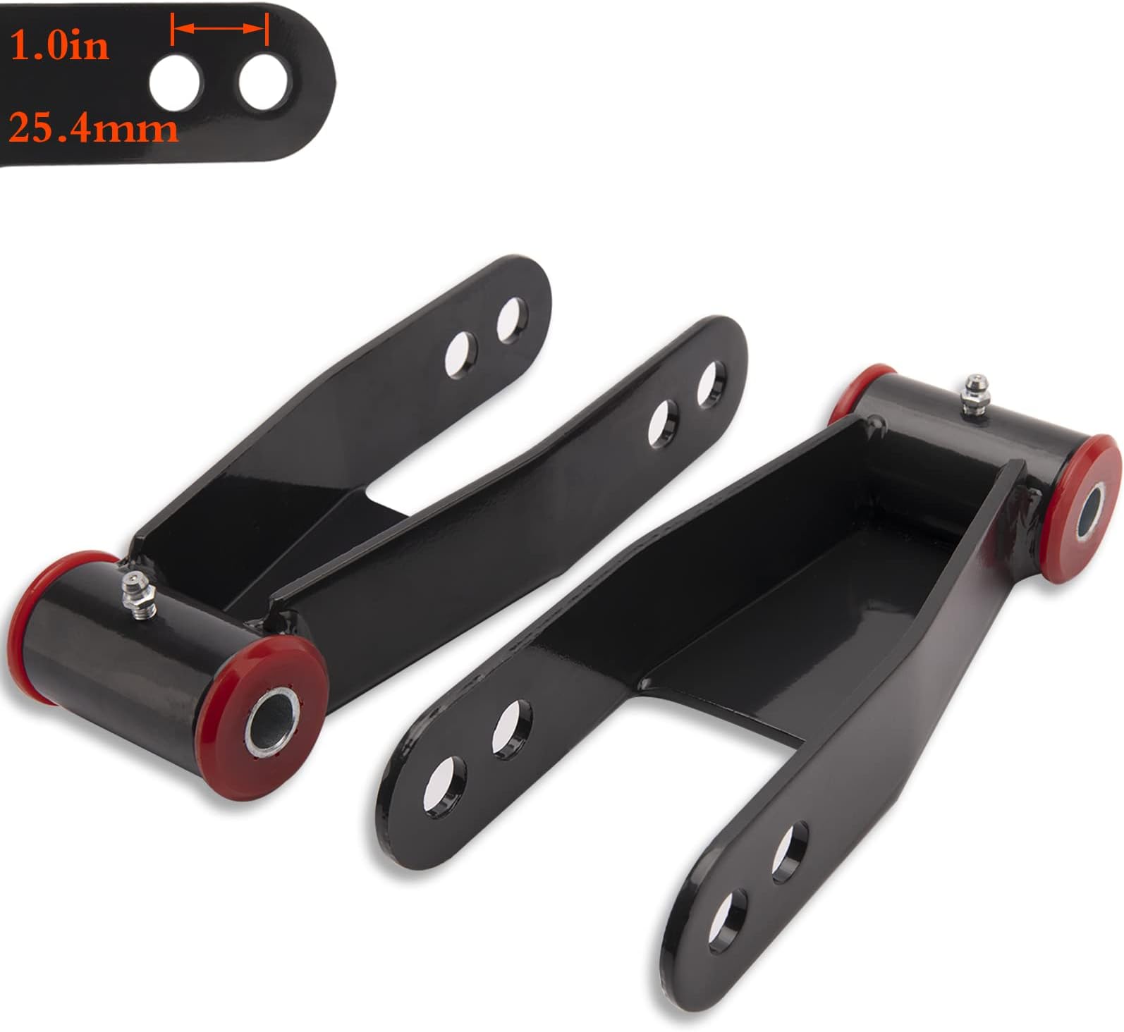 Amazon.com: 2" Rear Drop Lowering Shackle - 2 Inch Drop Shackles for ...