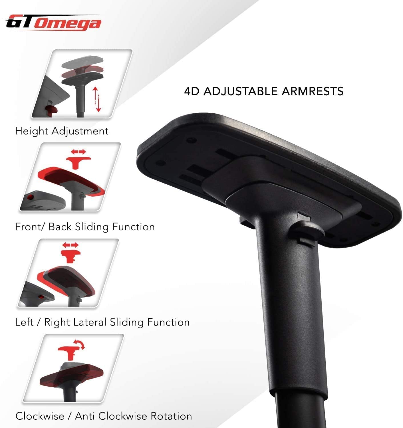 Buy GT OMEGA PRO XL Racing Gaming Chair with Lumbar Support - Ergonomic ...