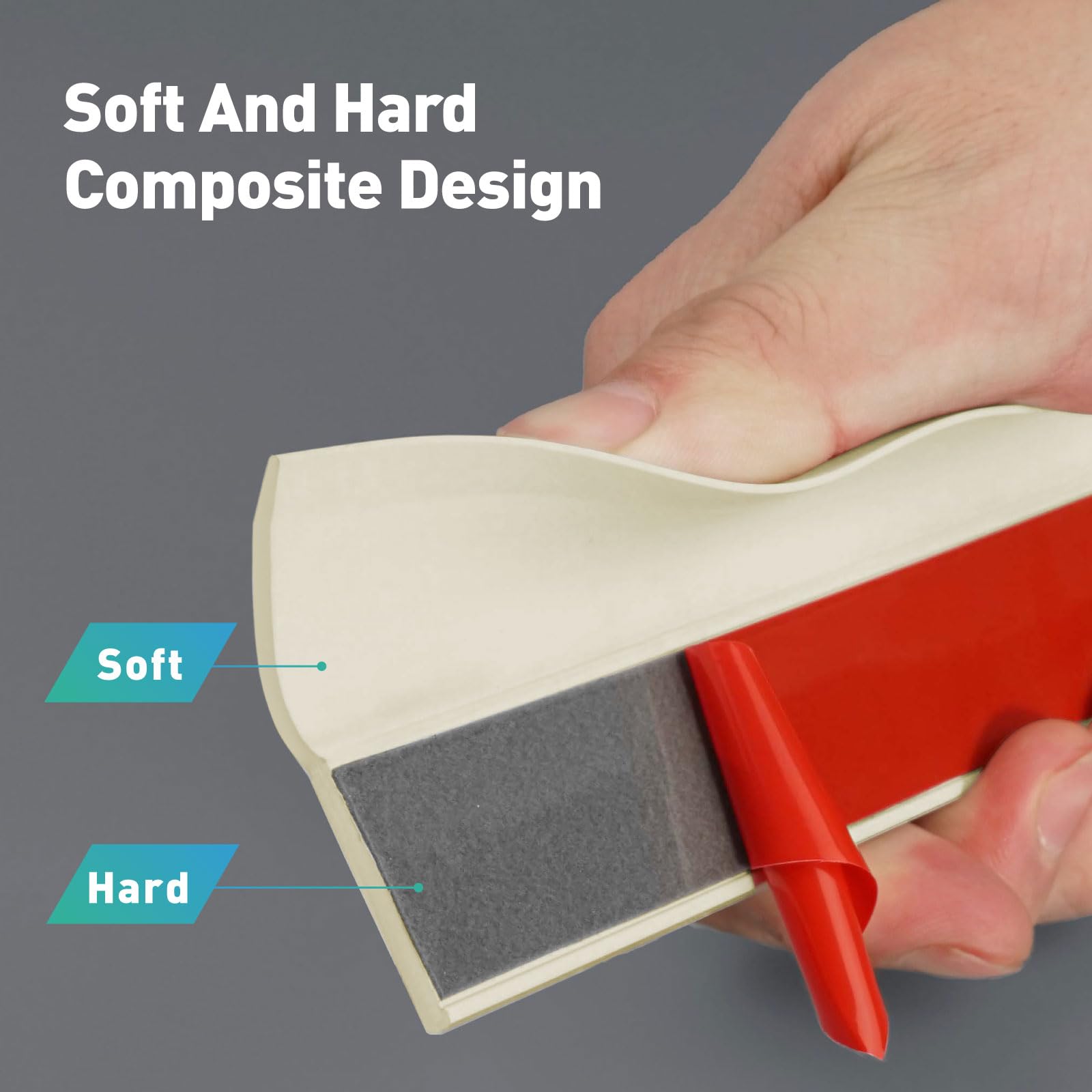 Snapklik.com : Garage Door Seal Top And Sides, 34.4FT Soft And Hard ...