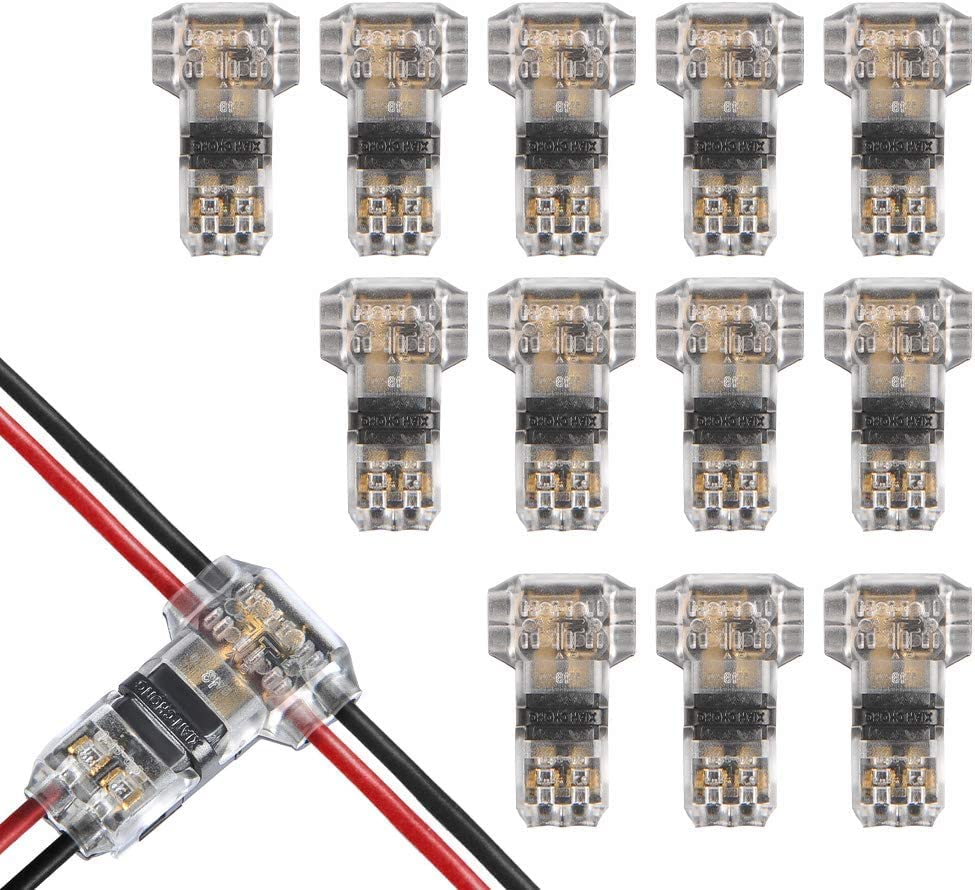 Na 12pcs Wire Connectors T Faucet Connector 2 Pole T | Desertcart INDIA