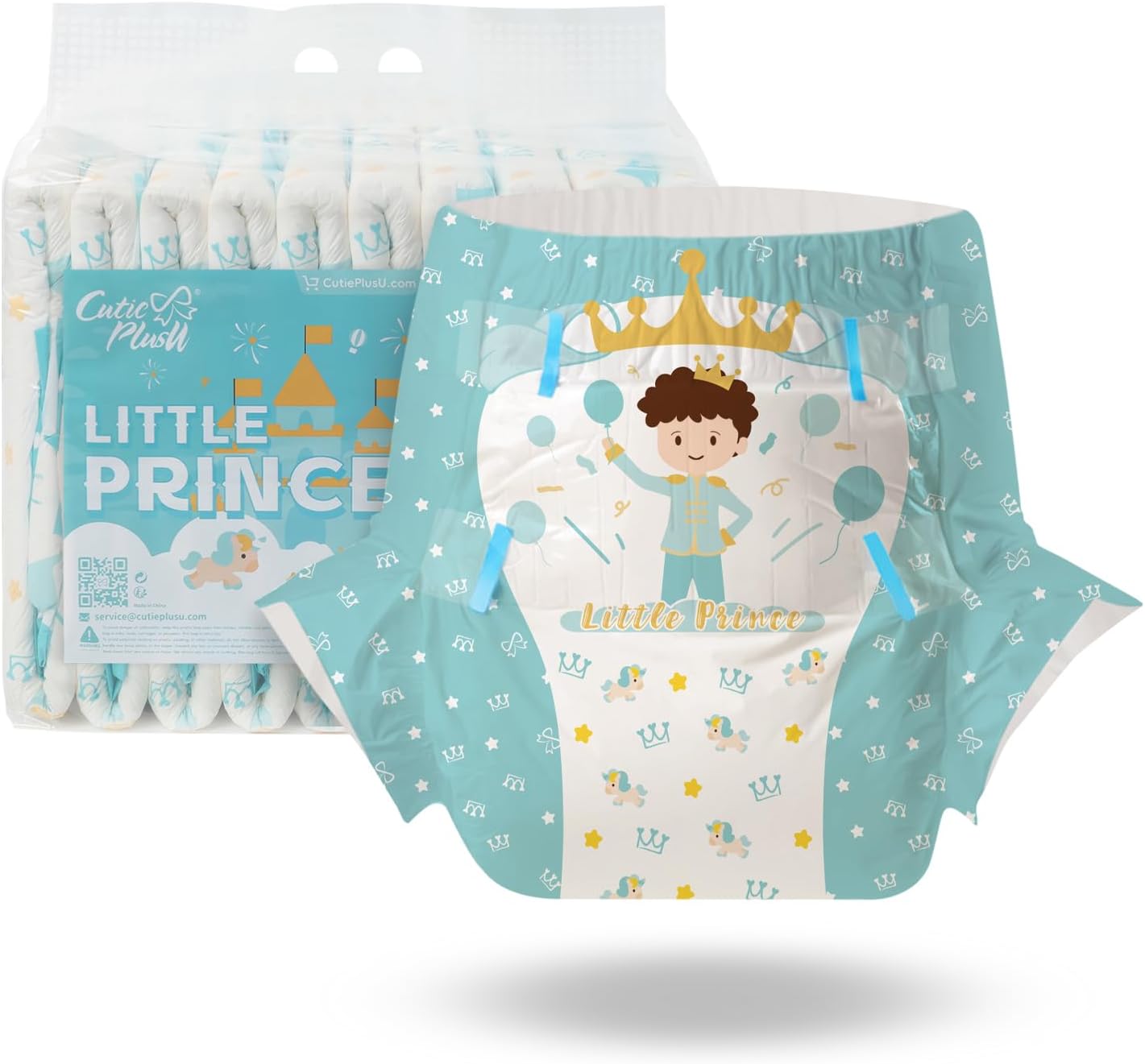 Amazon.com: CutiePlusU Adult Diapers 10 Pieces, Disposable Incontinence ...