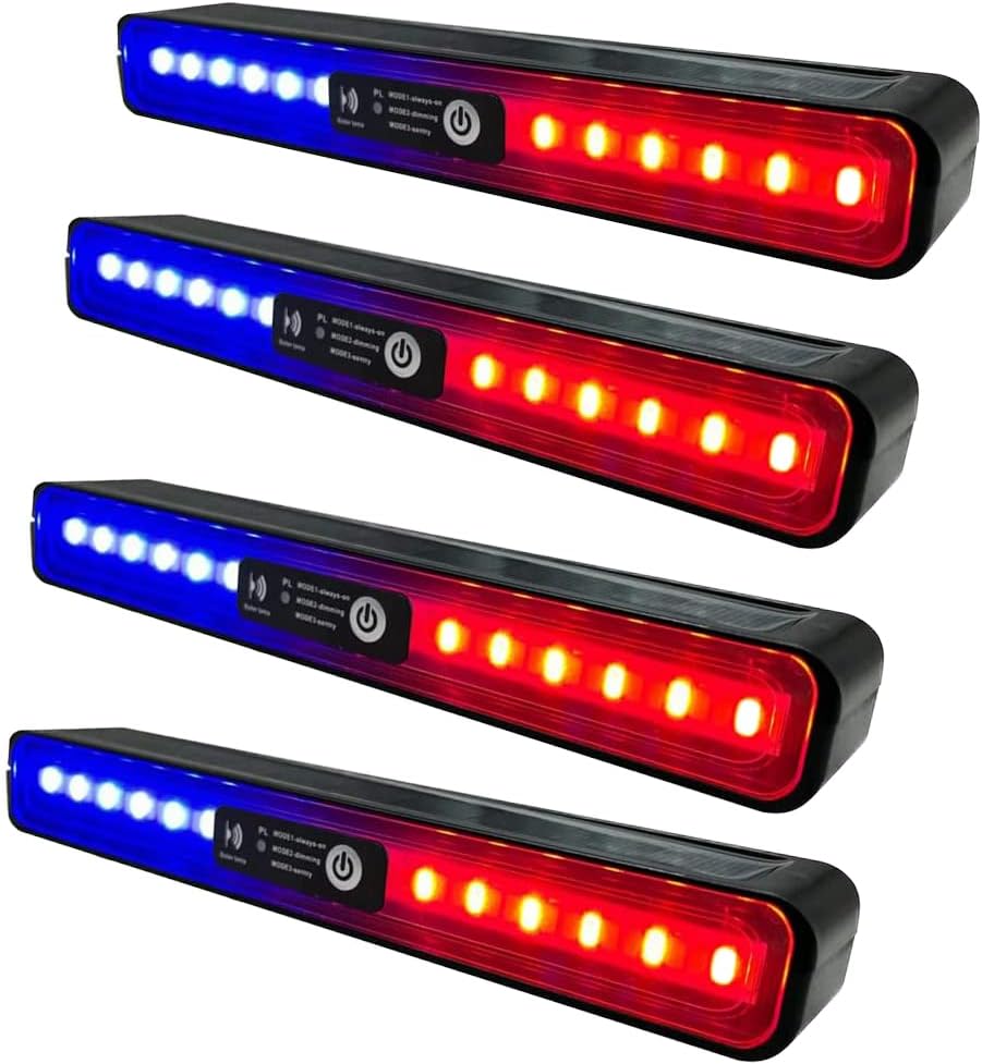 Aolyty Solar Lights Outdoor, 3 Work Modes Solar Strobe Lights ...