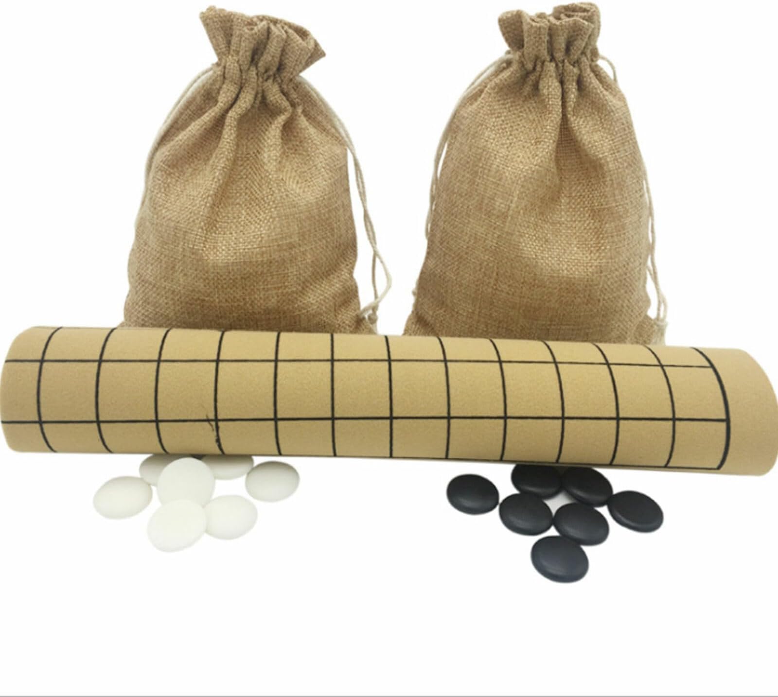 lehom Folding Go Game Set 47 x 44cm, Portable Go Set, 19 x 19 Grids 361 ...