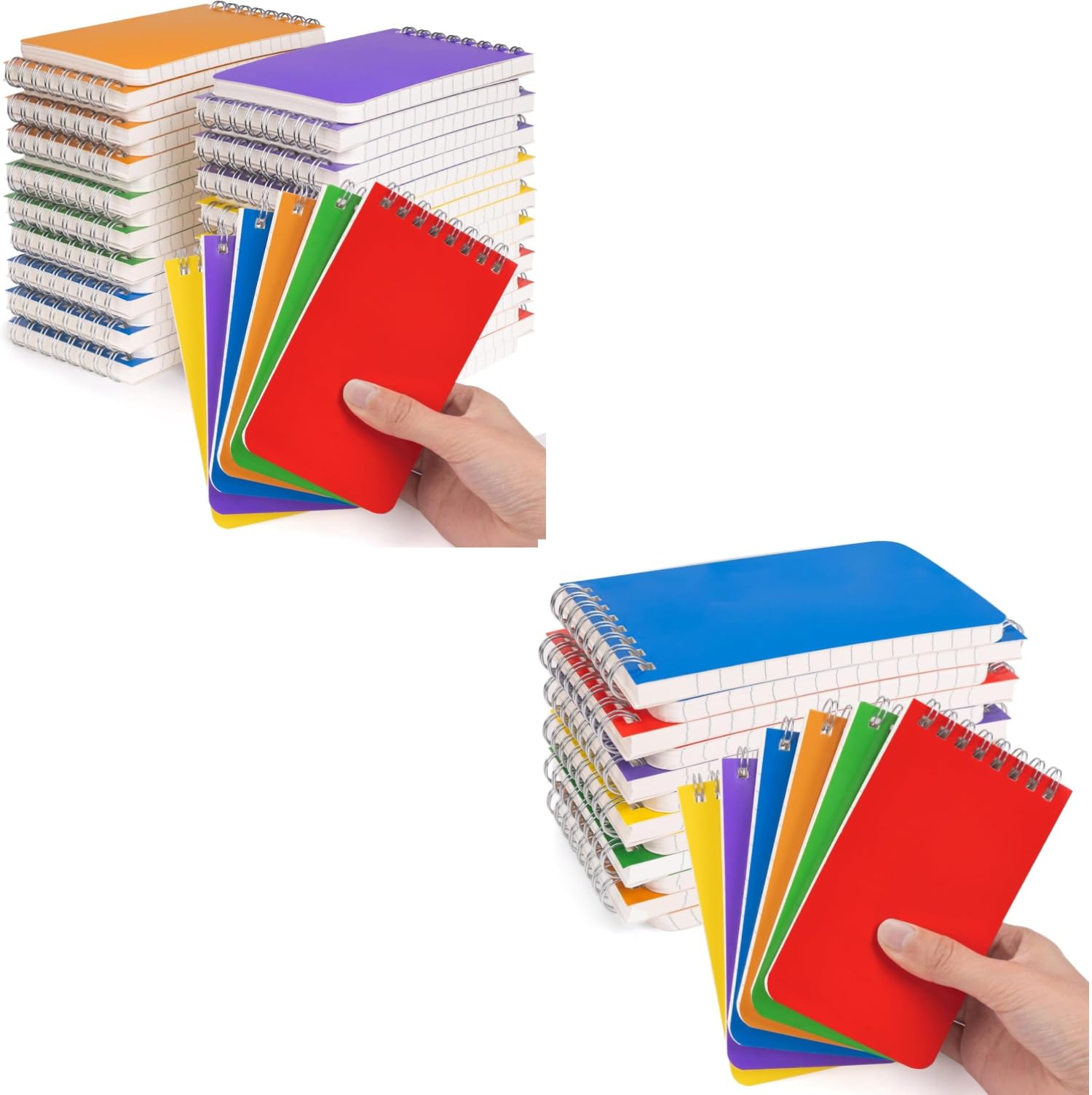 Amazon.com : WeLiu Pocket Notebook Bulk 3x5 Inch, 60 Packs Mini Top ...