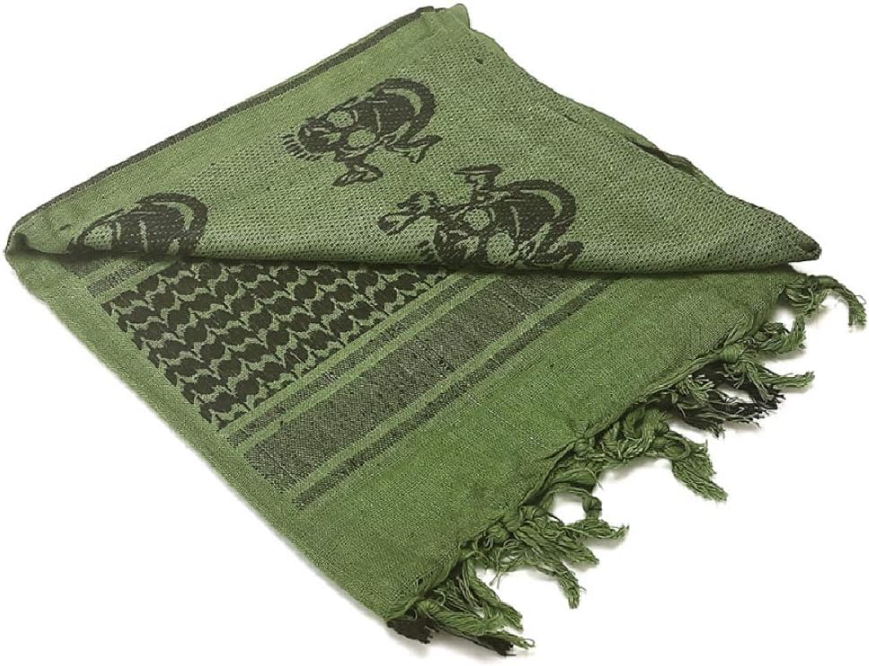 Amazon.com: Condor Elite - SHEMAGH 100% Cotton (Skull) Olive DRAB/Black ...