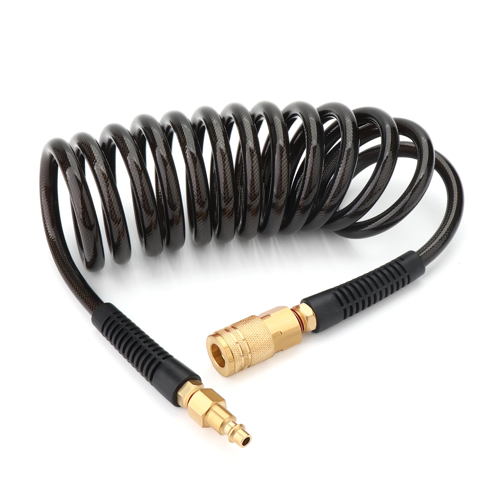 Snapklik.com : GASHER 1/4" X 10FT Black Reinforced Polyurethane Recoil ...