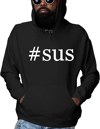 Amazon.com: Bucking Ham #sus - Men's Hashtag Ultra Soft Hoodie ...