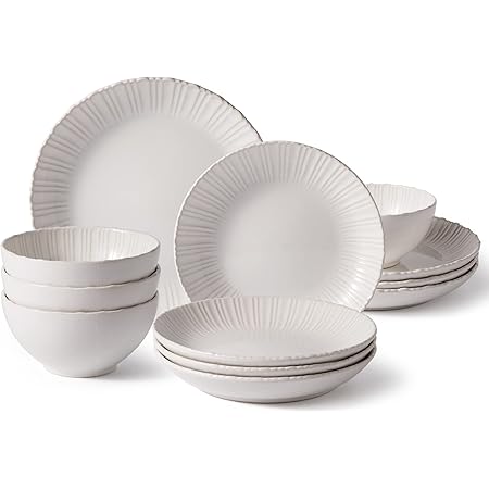 Amazon.com | GBHOME Ceramic Dinnerware Sets,Elegant Deep Stoneware ...