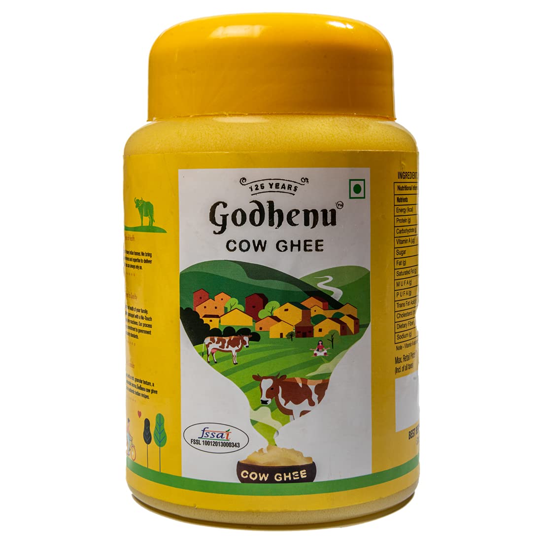 Buy Godhenu Pure Cow Desi Ghee, Grassfed, Cultured, Premium ...