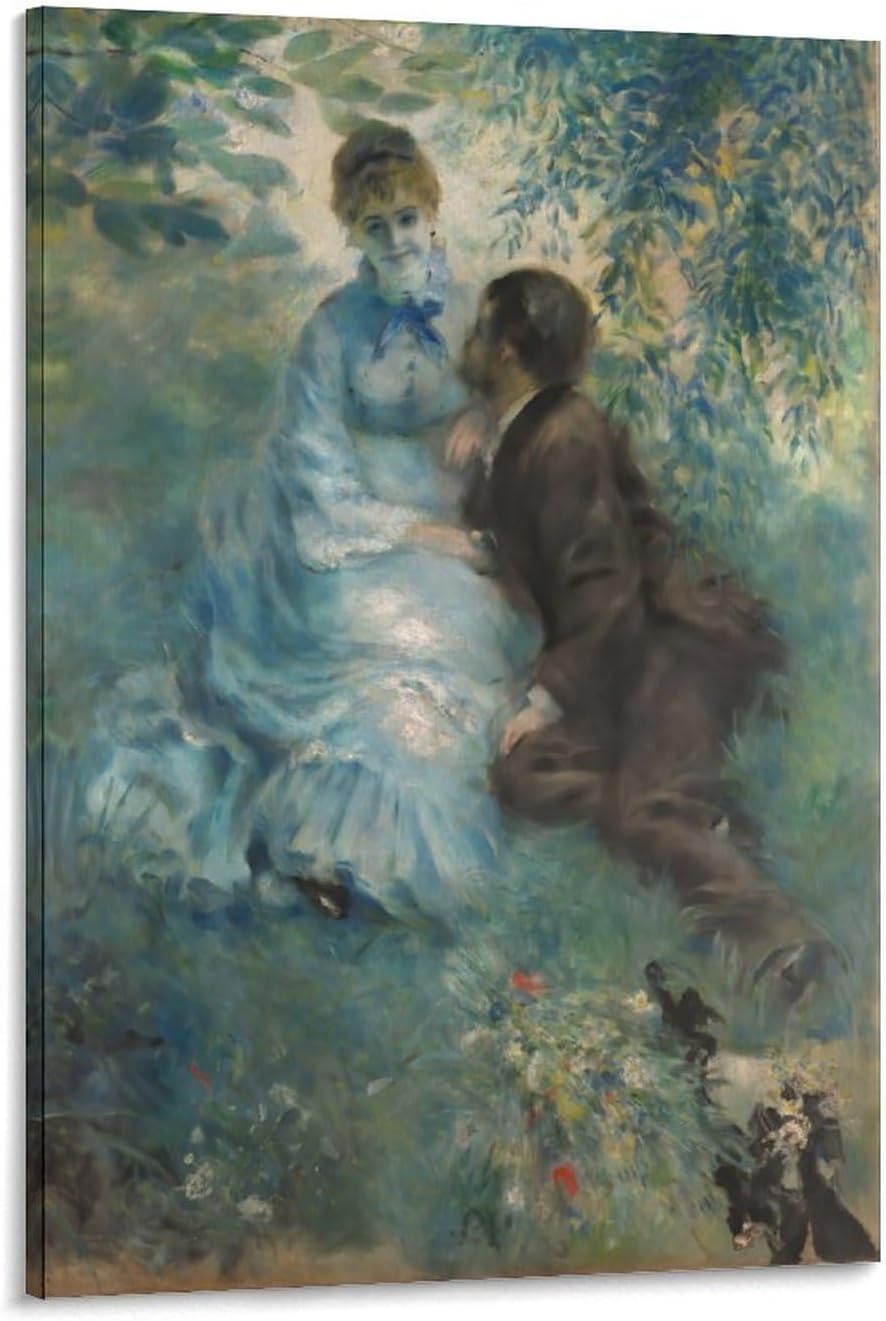 Amazon.com: Lovers 1875 Portrait by Pierre Auguste Renoir Oil Wall Art ...