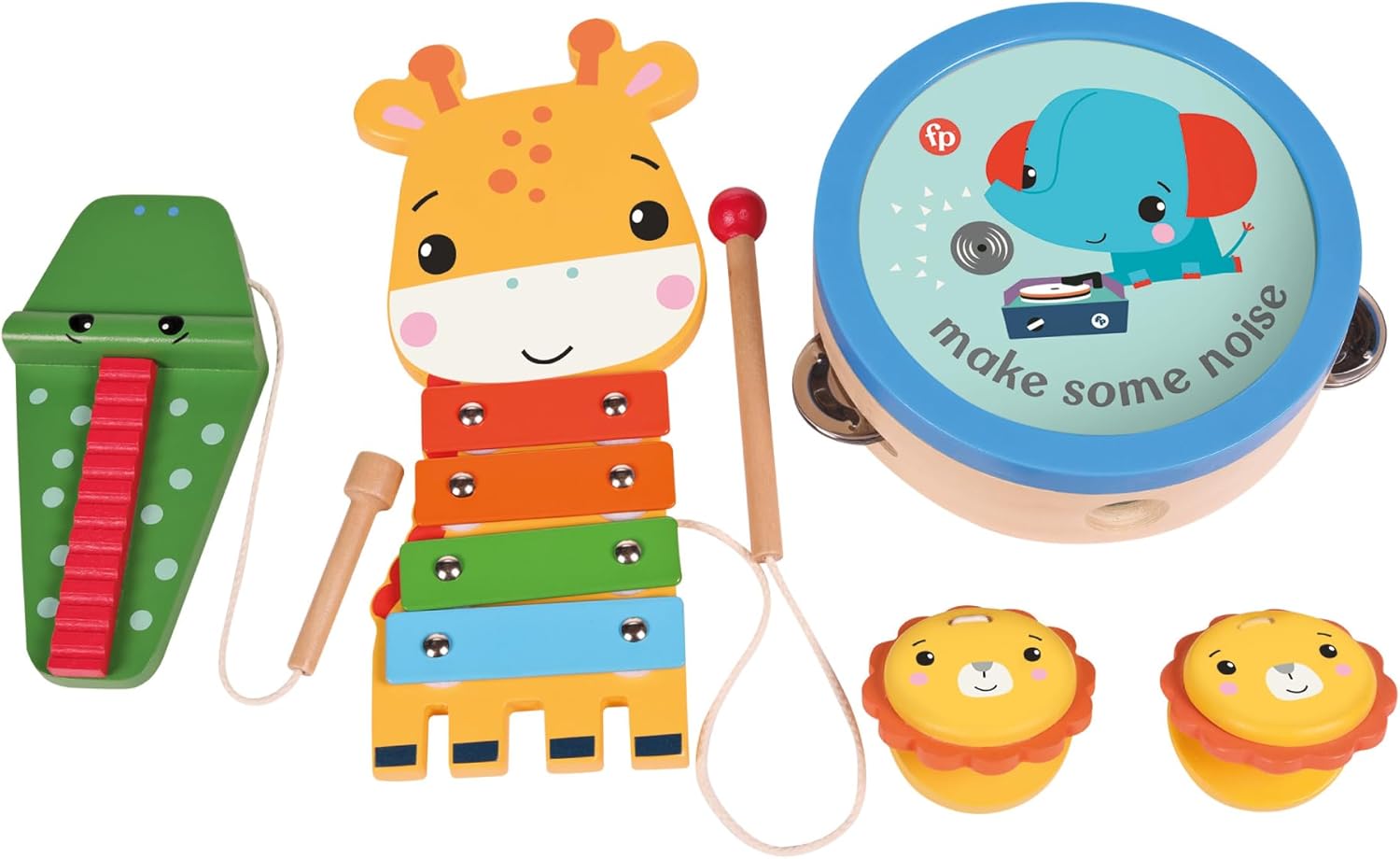 Fisher Price 180A Wooden Musical Instrument 5 Piece Set Educational fisher-price-180a-wooden-musical-instrument-5-piece-set-educational