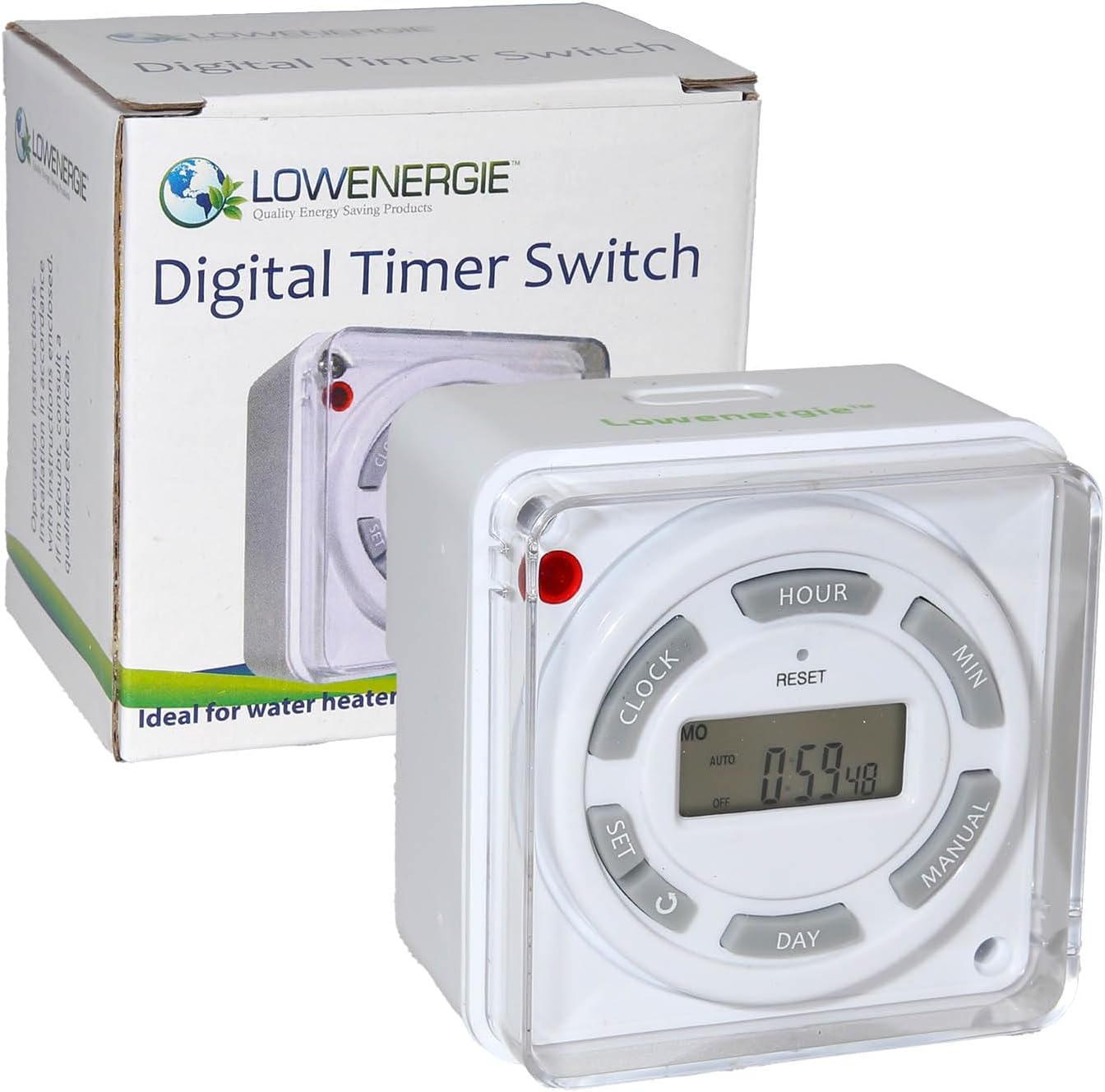 Lowenergie Digital Water Immersion Heater Timer, 7 Day programmable ...