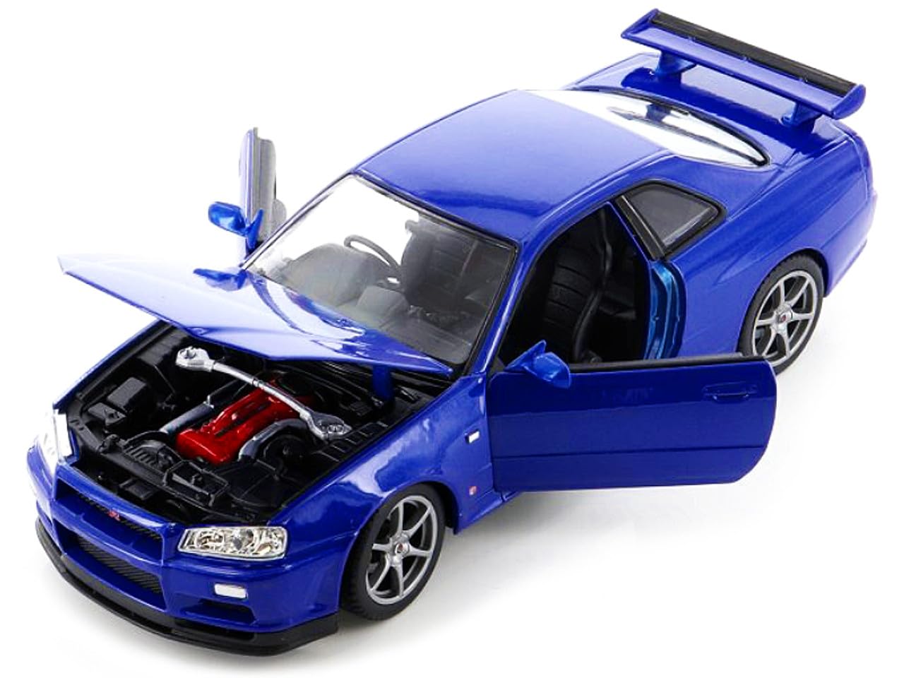 Skyline Gt R R34 Rhd Right Hand Drive Blue Metallic | Desertcart INDIA