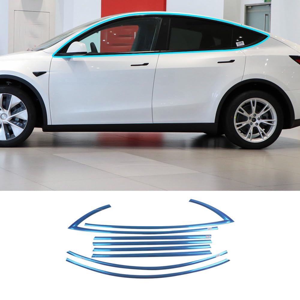 ERIDANUS Auto Accessories Fit for Tesla Model Y 2021 2020 Windows Strip ...