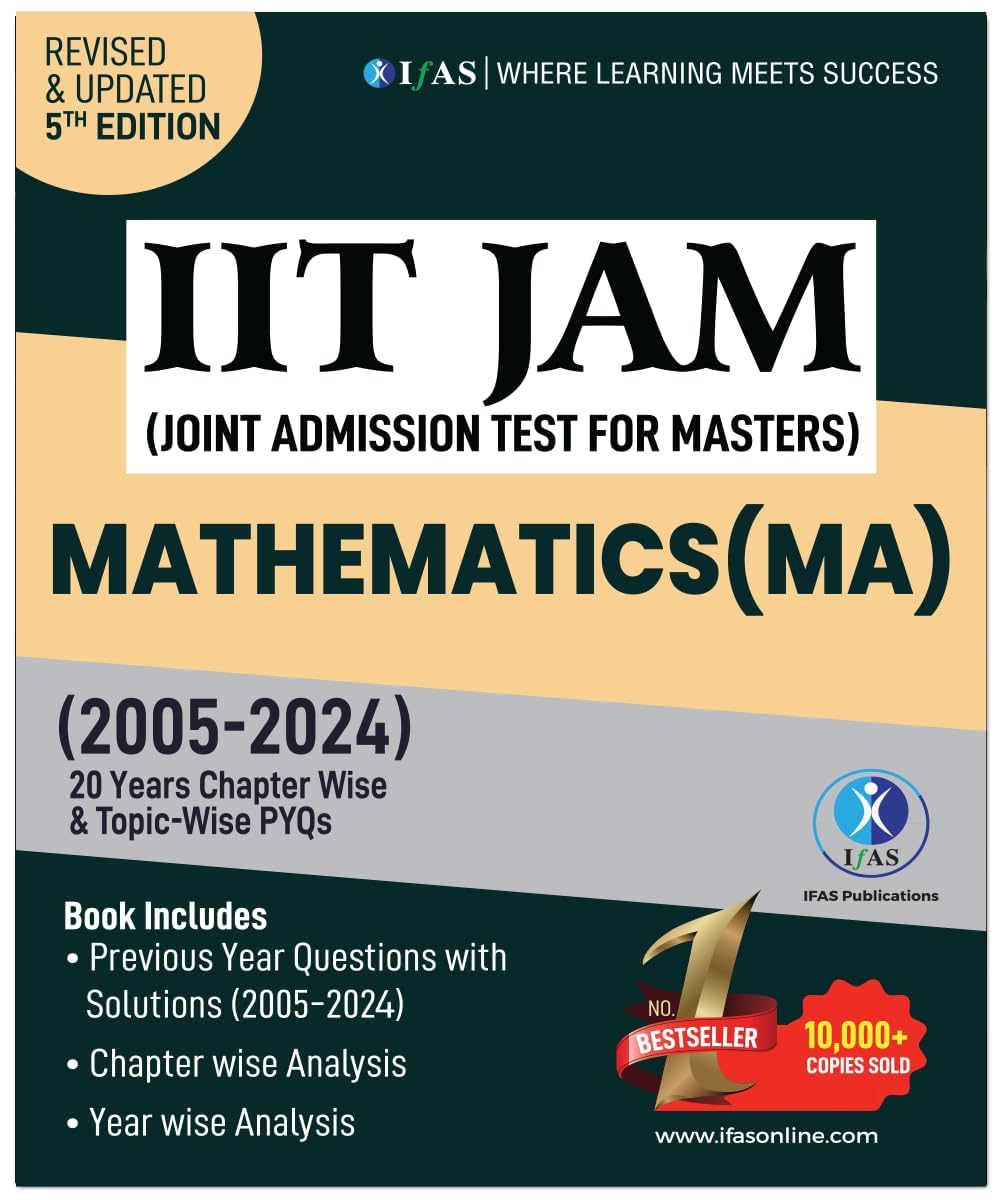 Buy IIT JAM Mathematics PYQ Book 2025 | Previous Year Solved Papers ...