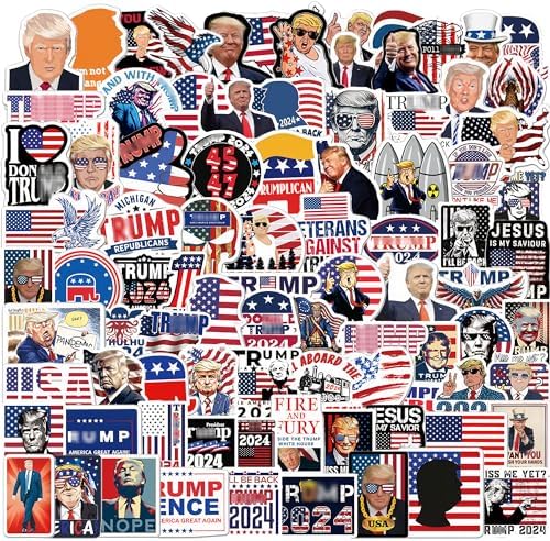 Amazon.com: JAMAFEAP 100 PCS Donald Trump Stickers Waterproof Decal for ...