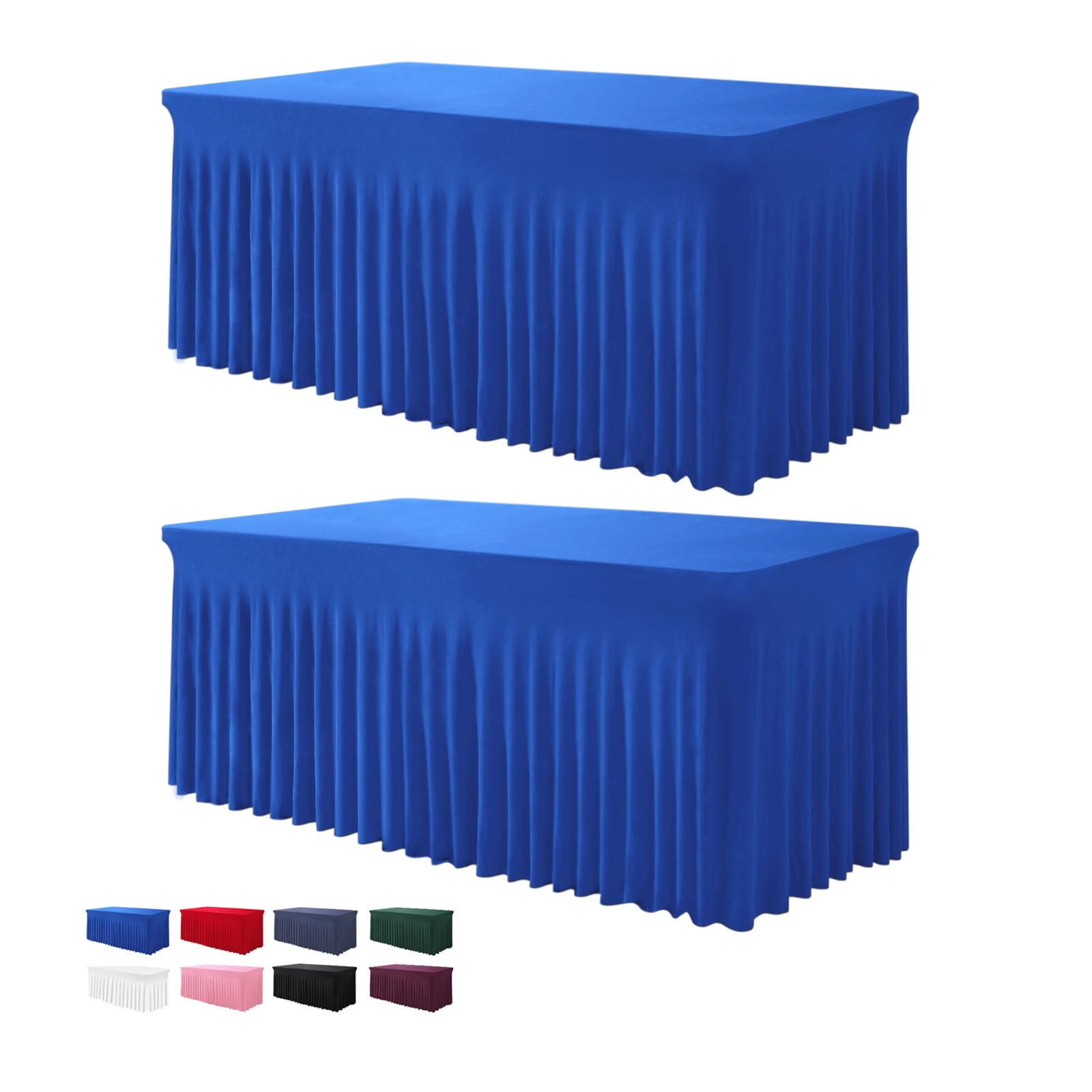 Amazon.com: BDDC Table Skirts for Rectangle Tables 6ft - 2 Pack One ...