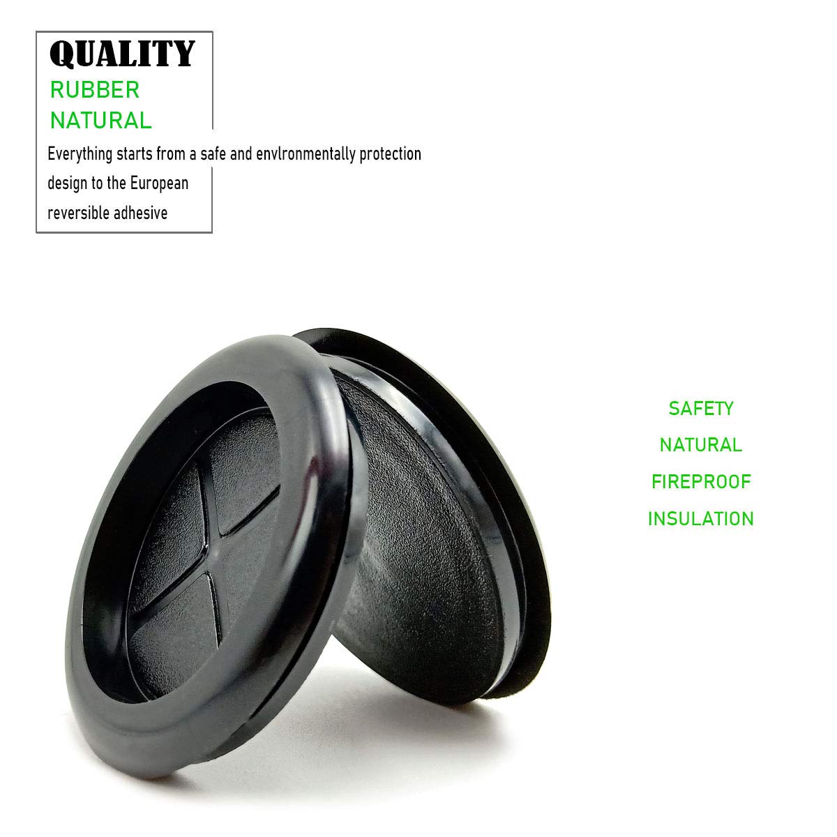 Snapklik.com : 1 Inch Rubber Grommets For Wiring, 13/16 In ID One-Sided ...