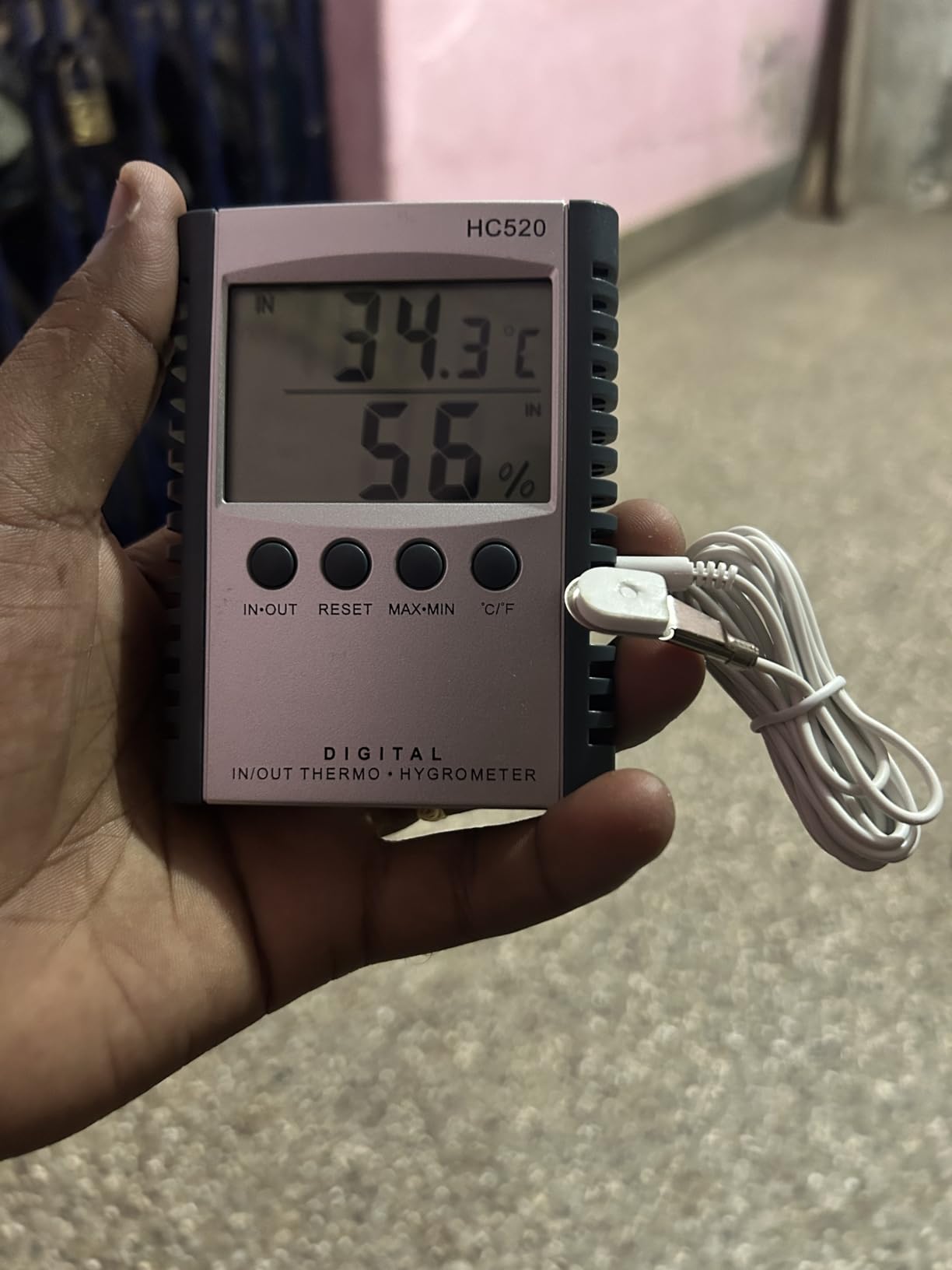 Dayanidhi Digital Weather Thermometer | Indoor & Outdoor Humidity Clock ...