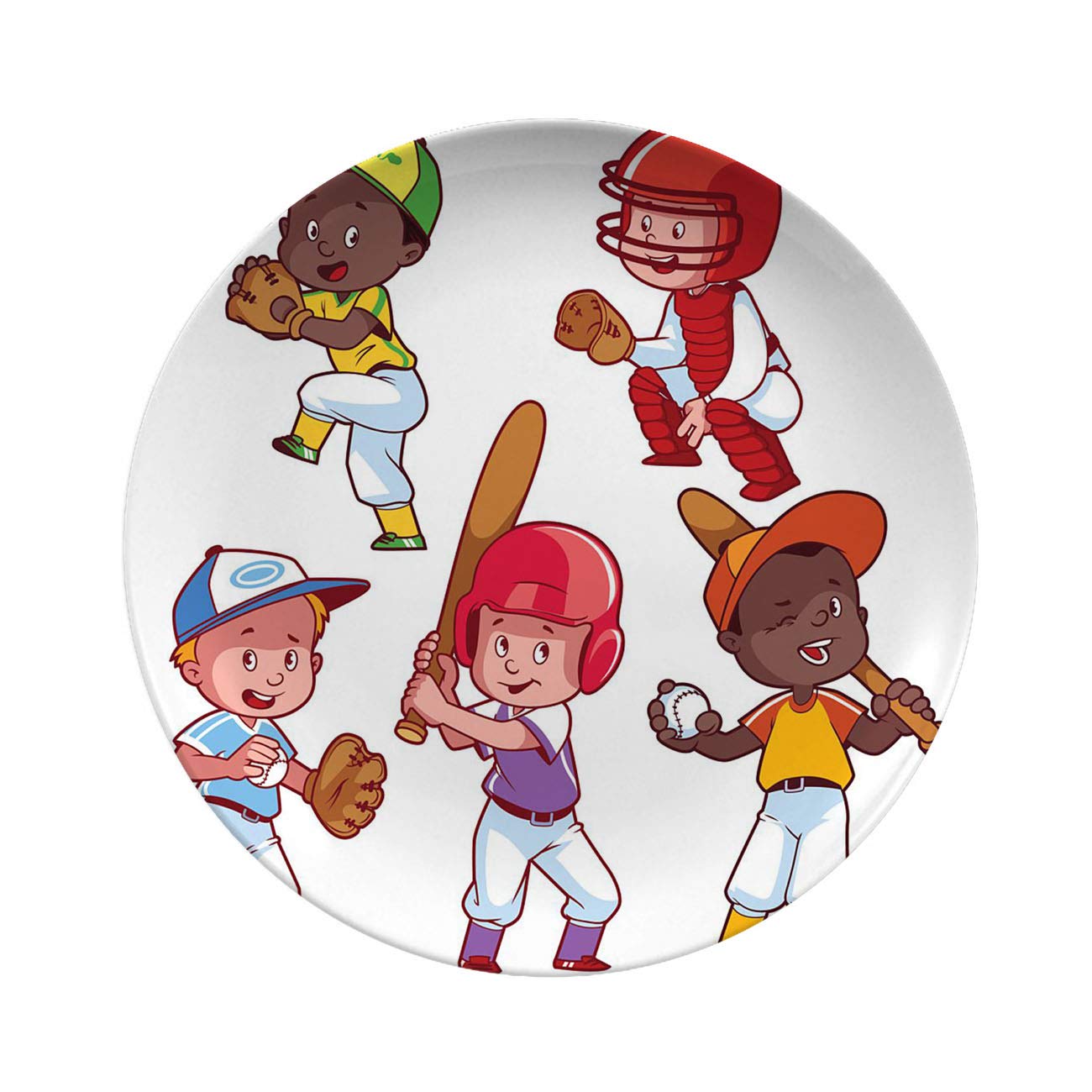 Family Playing Baseball Clipart
