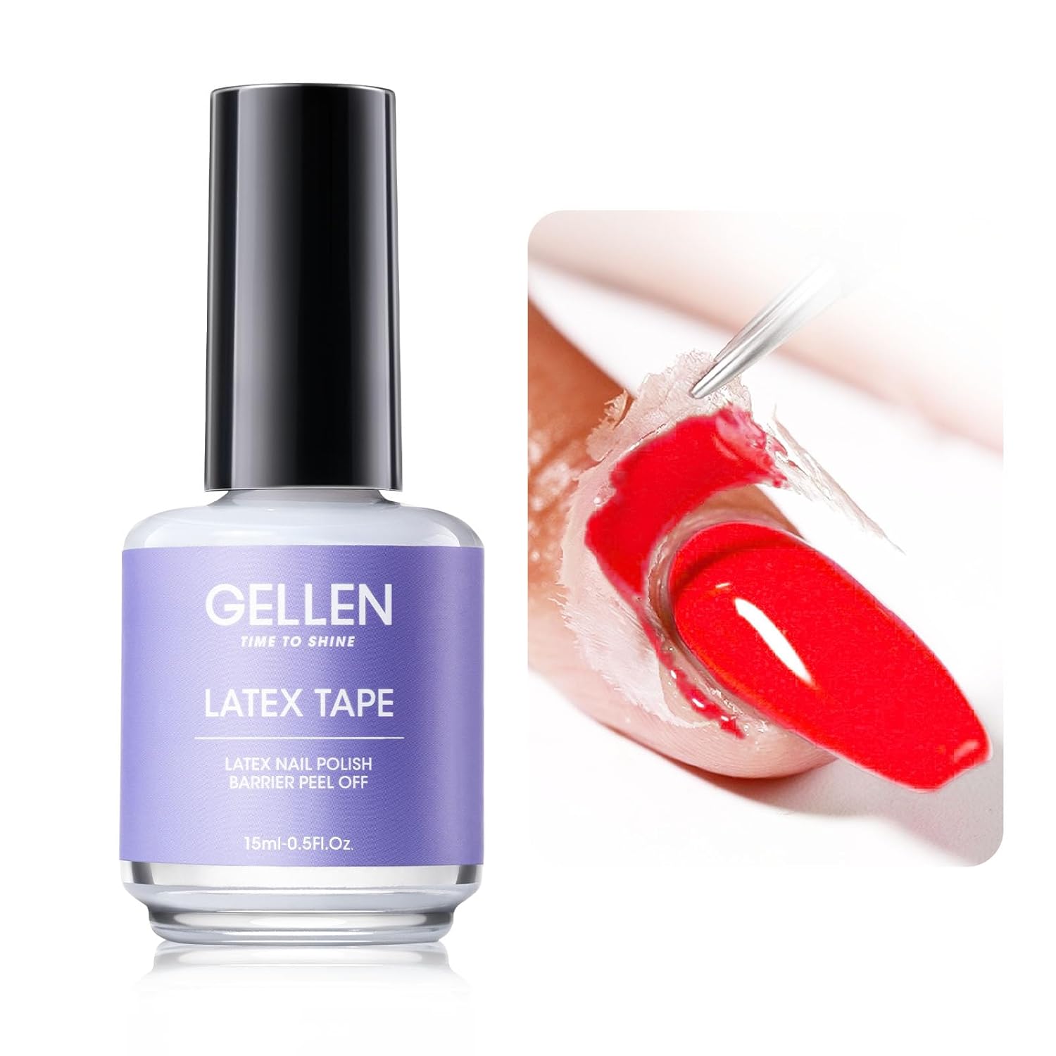 Amazon.com: Gellen Liquid Latex for Nails, Peel Off Cuticle Guard for ...
