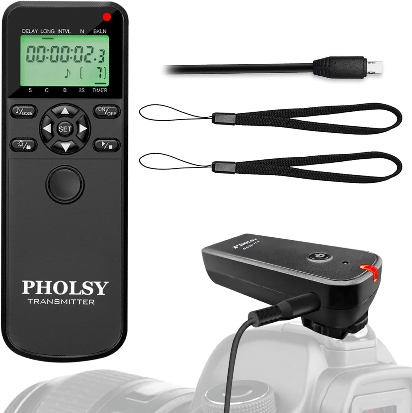 Amazon.com: Wired Timer Remote Shutter Release Control & Clip Holder ...