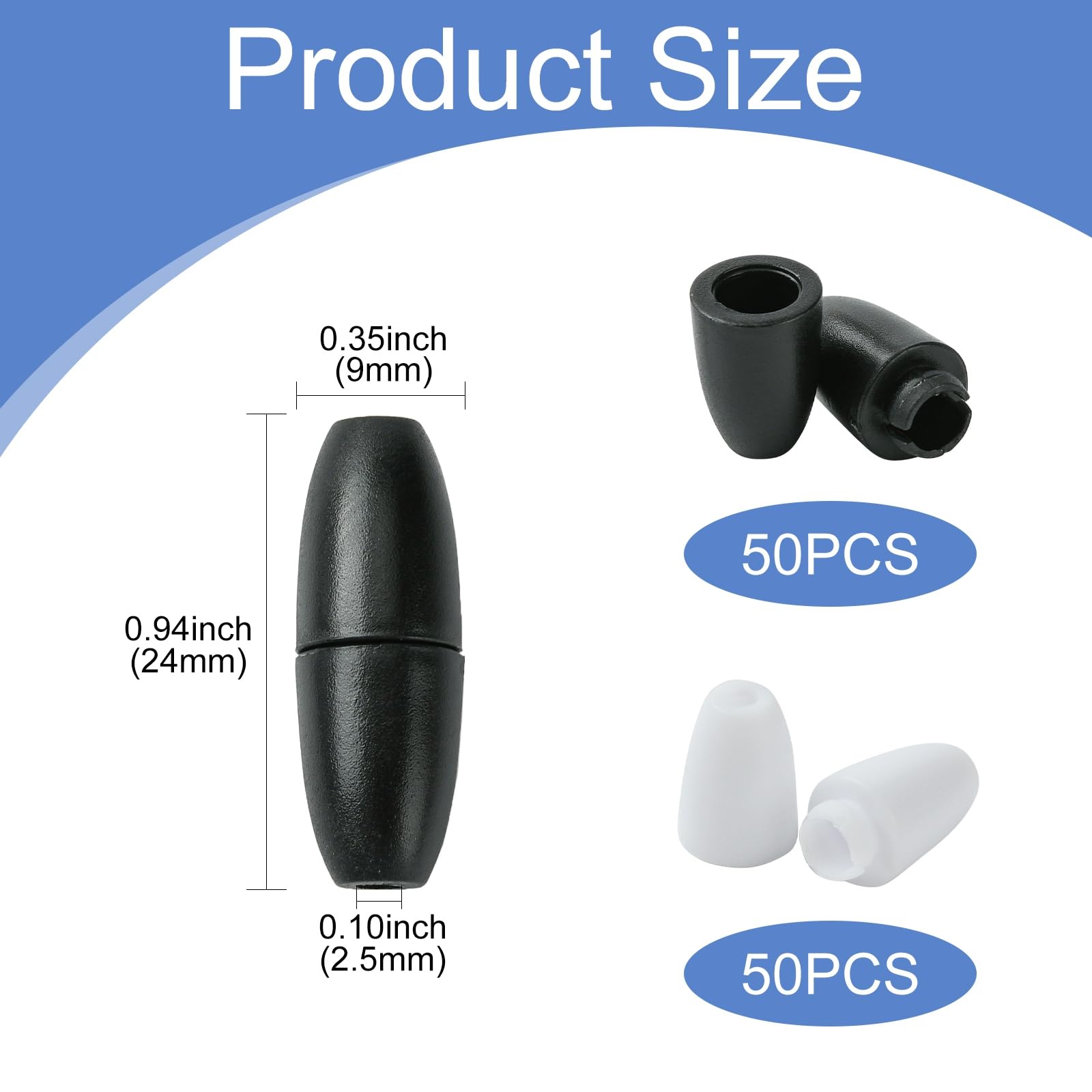 Military Bag 200 Sets Plastic Breakaway Clasps - Barrel Connectors For ...