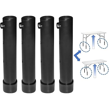 Amazon.com: Kulusion Table Leg Height Extensions, Adjustable Table Leg ...