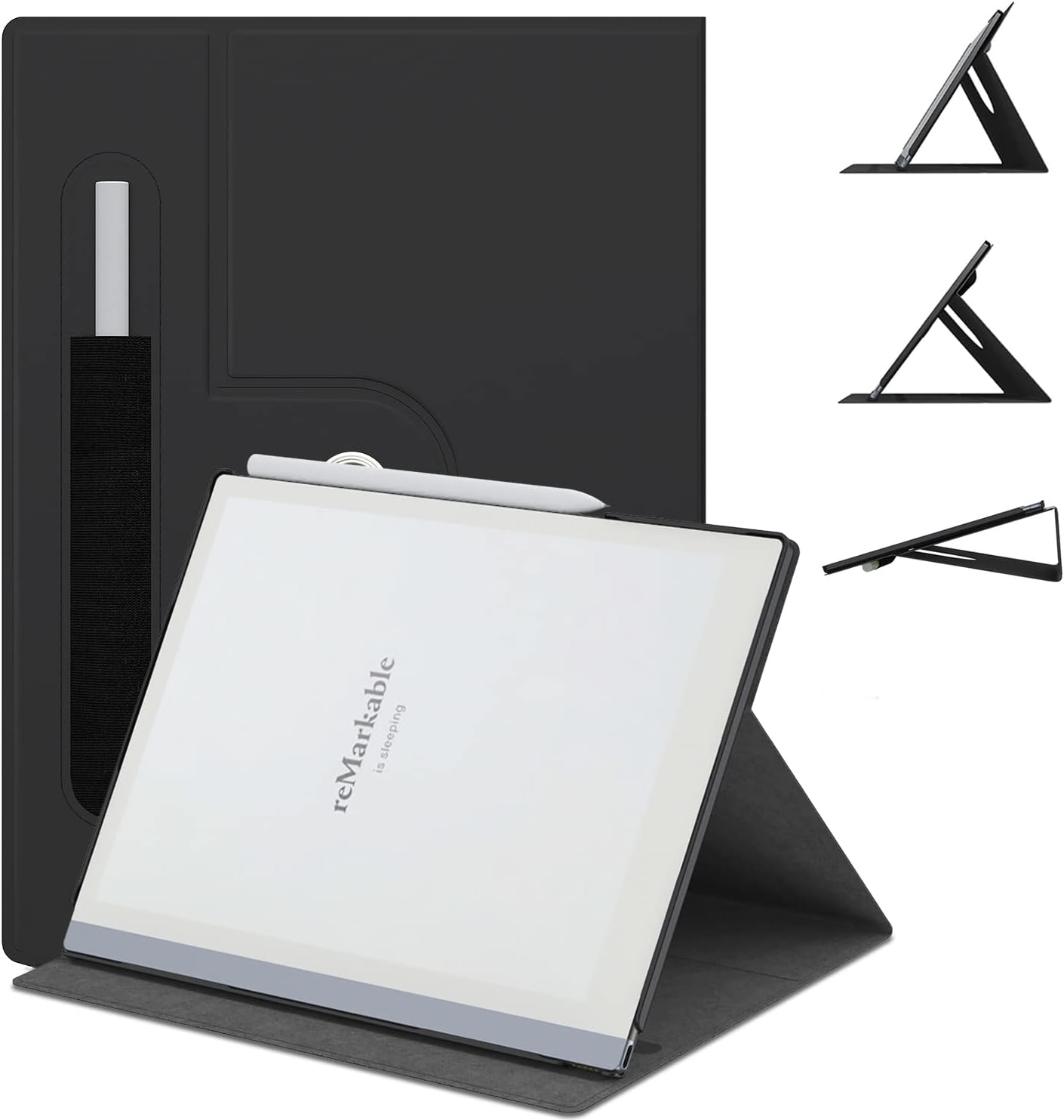 VOVIPO Étui en Cuir Ultra-Fin avec Support et Poche pour Remarkable 2 ...