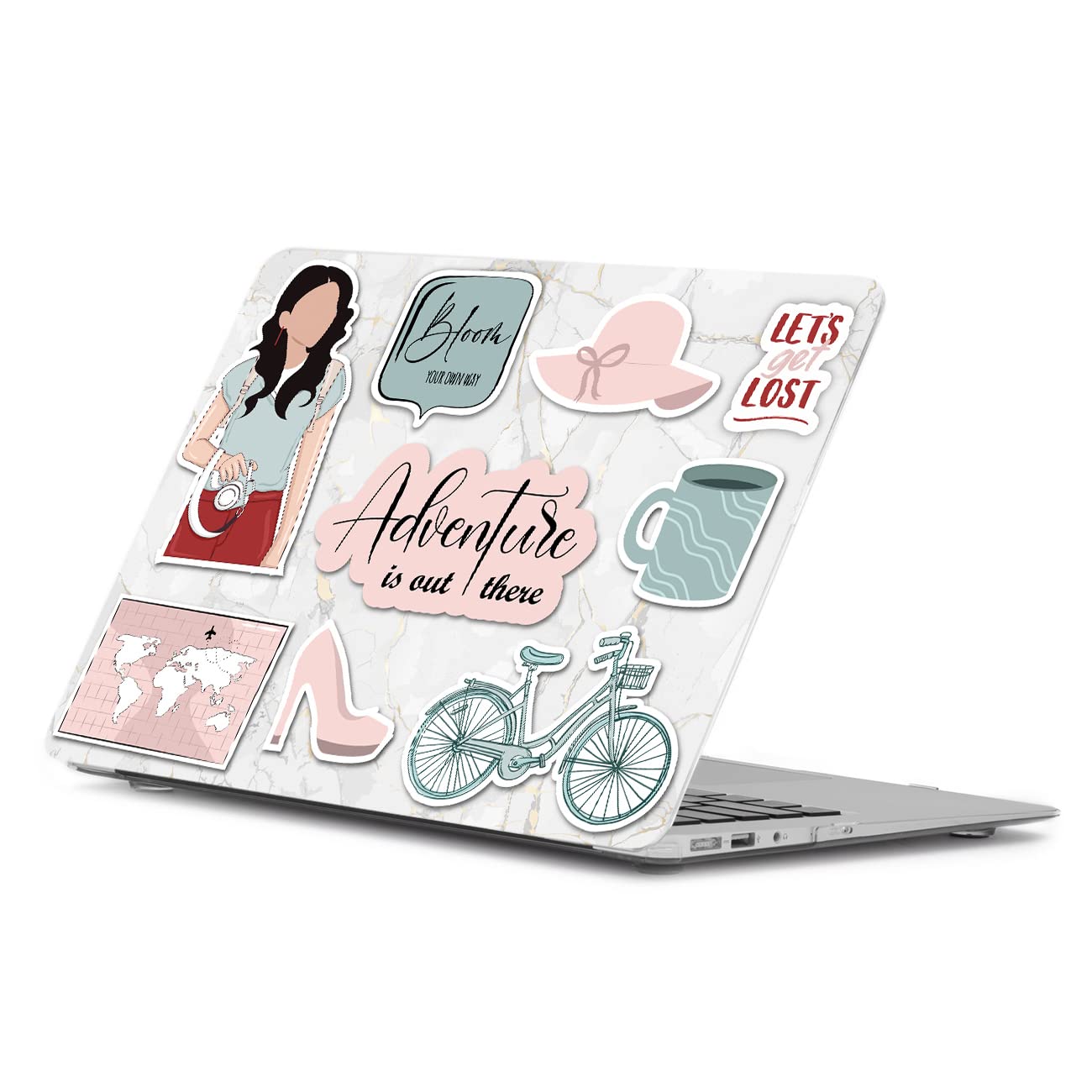 Asthetic Girl Print Full Pannel Laptop Skin for Asus Lenovo Dell HP ...