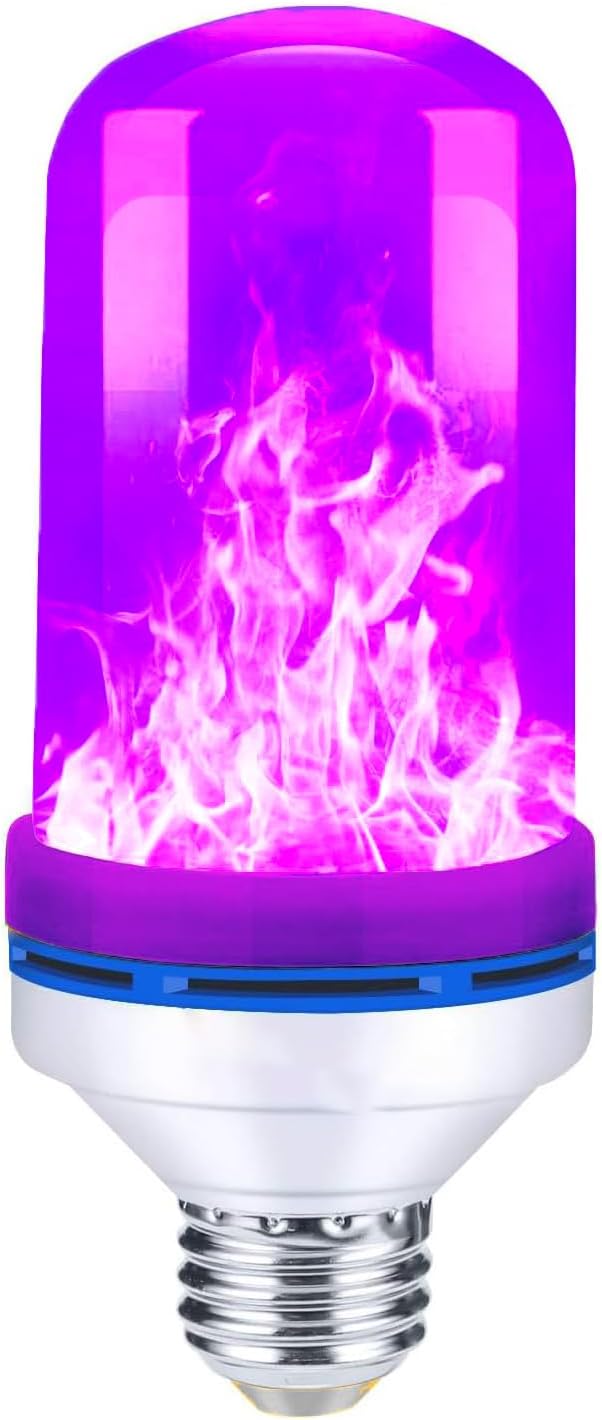 LeiNetfor Upgraded LED Flame Light Bulbs, 4-Mode Flickering Light Bulbs ...
