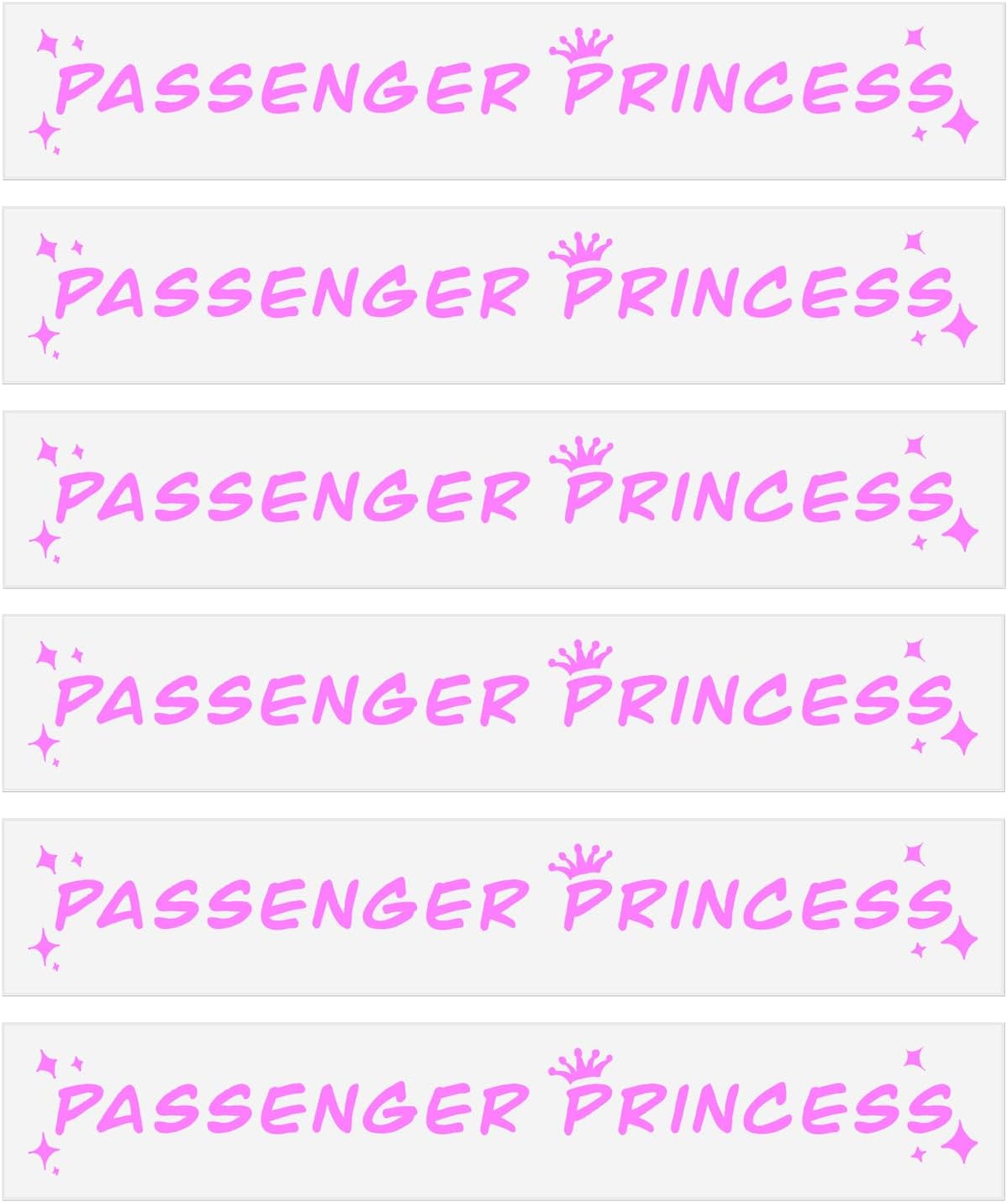 Amazon.com - Passenger Princess Stickers, 6pcs Cute Funny Rearview ...
