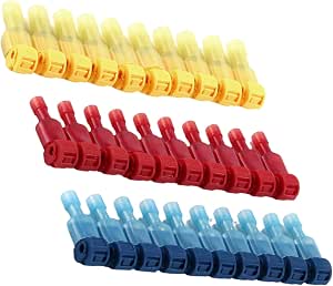 Easy Splices Wire Terminals & Fully Insulated Male Connectors 60pcs ...