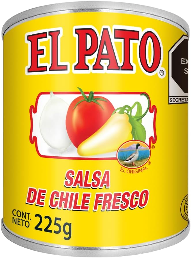 Salsa El Pato De Chile Fresco, Pack 6 latas de 225 g : Amazon.com.mx ...